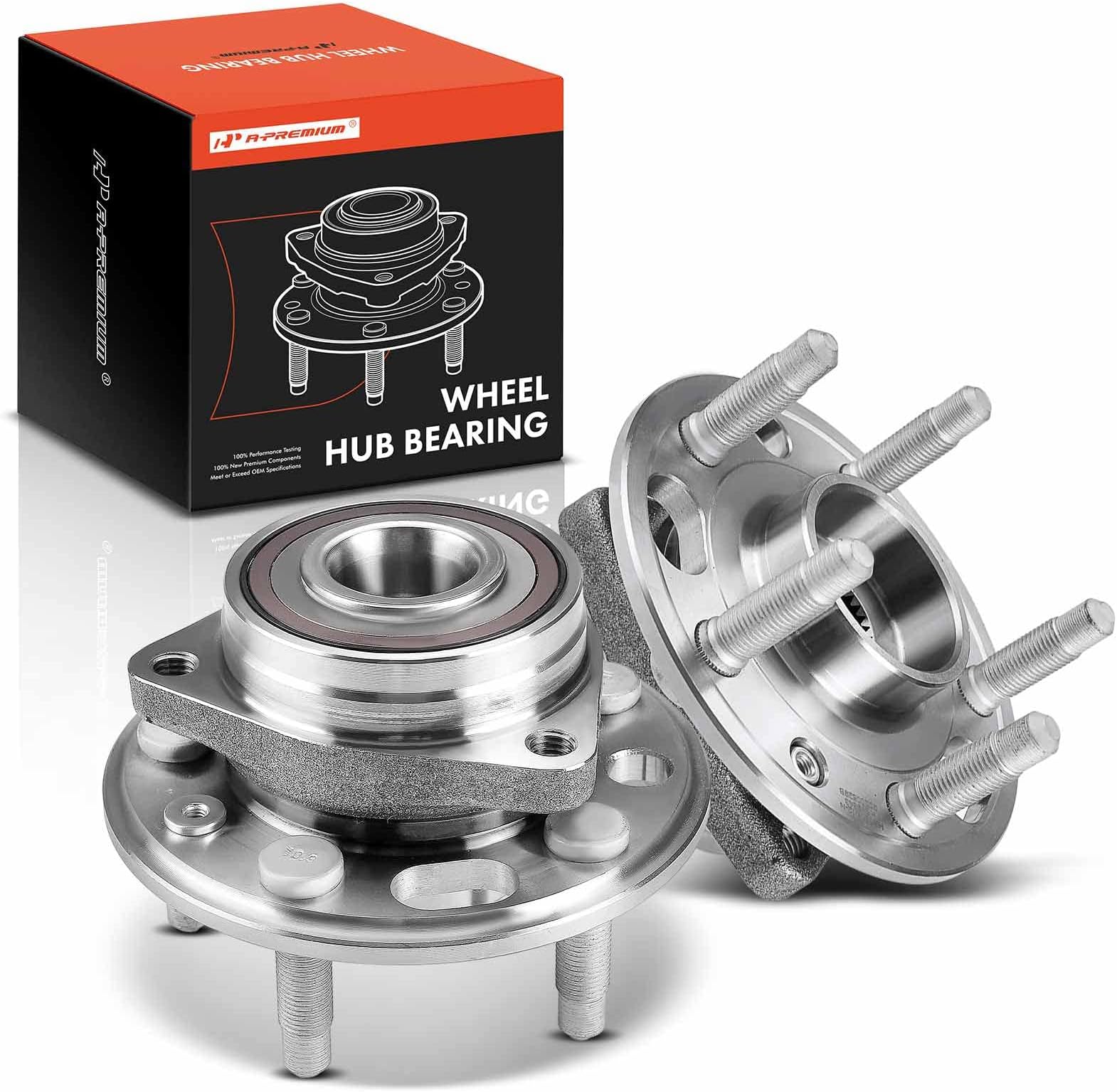 A-Premium Pair [2] Front Rear Wheel Bearing Hub Assembly Compatible ...