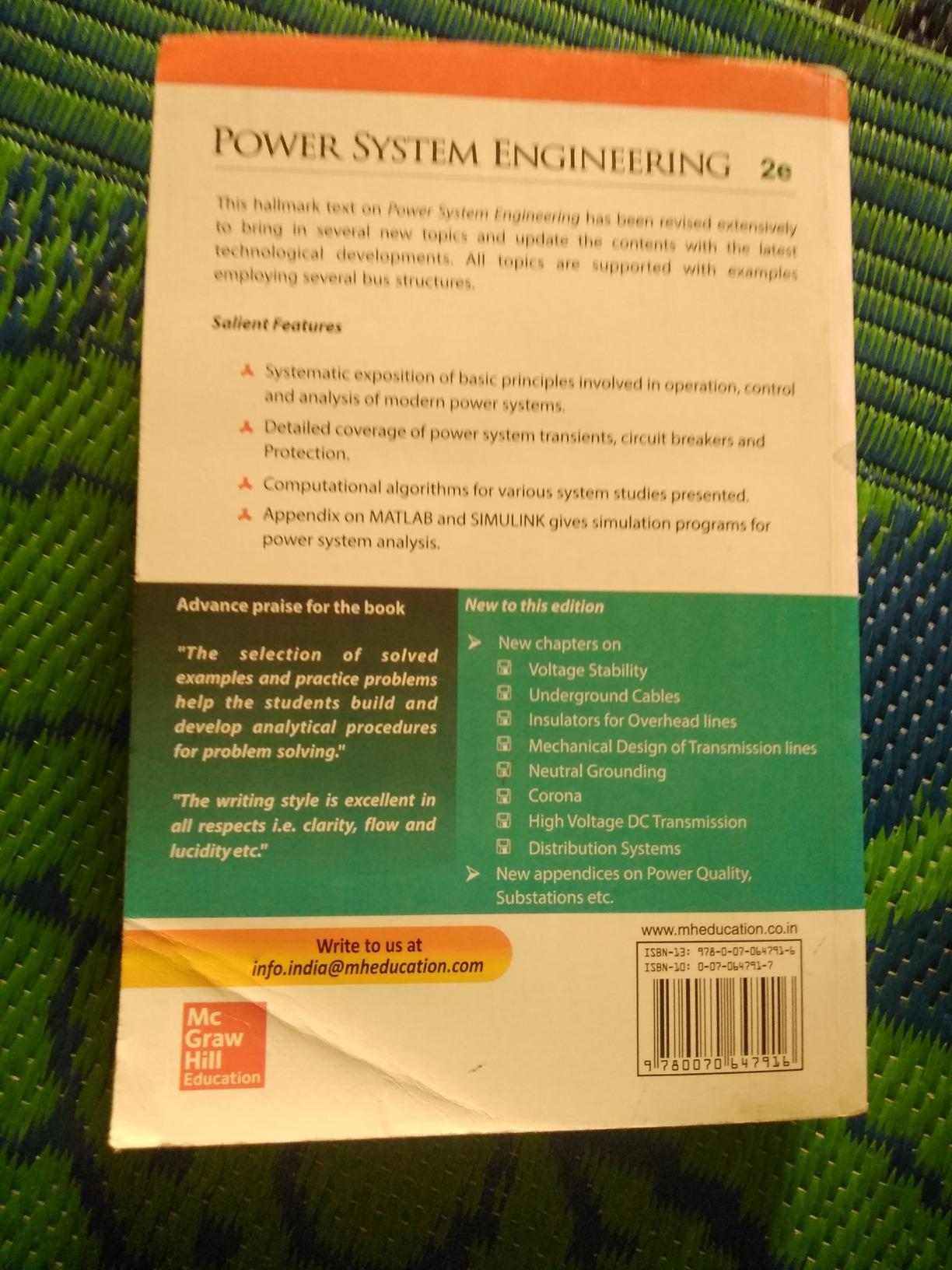 Buy Power System Engineering Book Online at Low Prices in India | Power ...