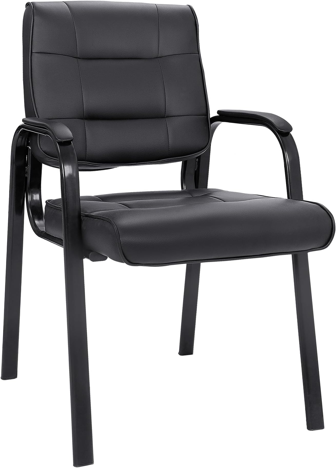 Amazon.com: SUPER DEAL Office Guest Chair Bonded Leather Executive Side ...