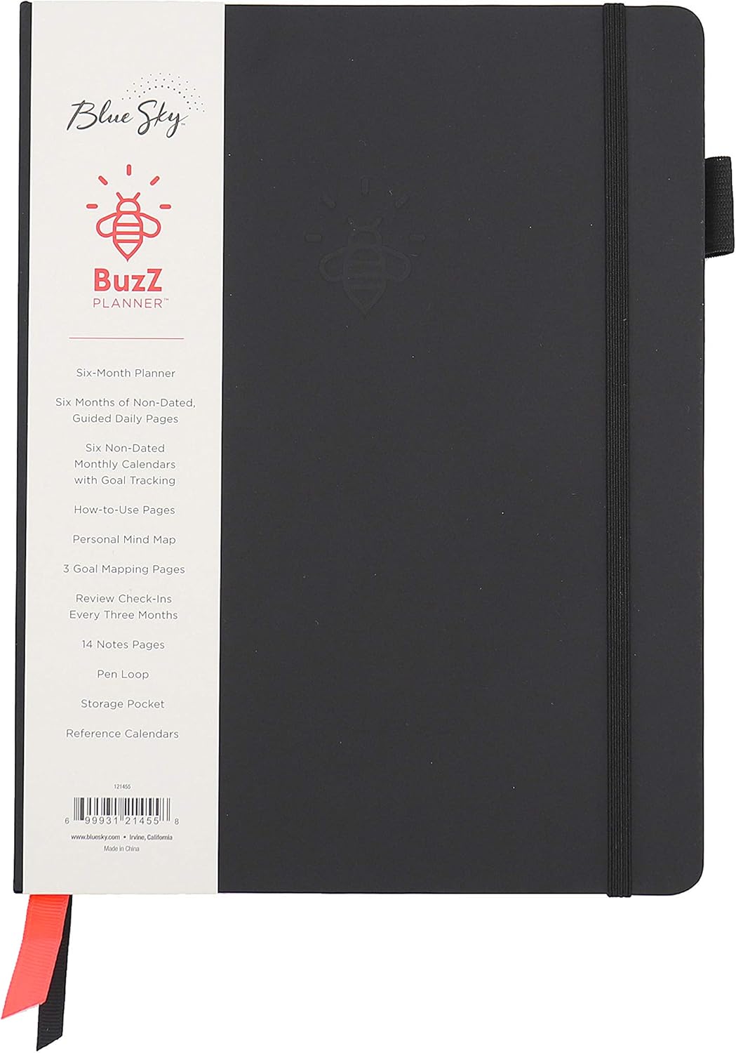 Blue Sky Undated Daily and Monthly Buzz Planner, Six-Month Organizer ...