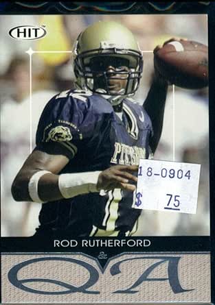 Amazon.com: 2004 SAGE HIT #24 Rod Rutherford - Carolina Panthers ...