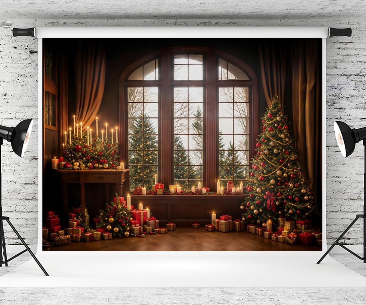 Amazon.com : Kate 10×8ft Winter Christmas Backdrop Photography ...
