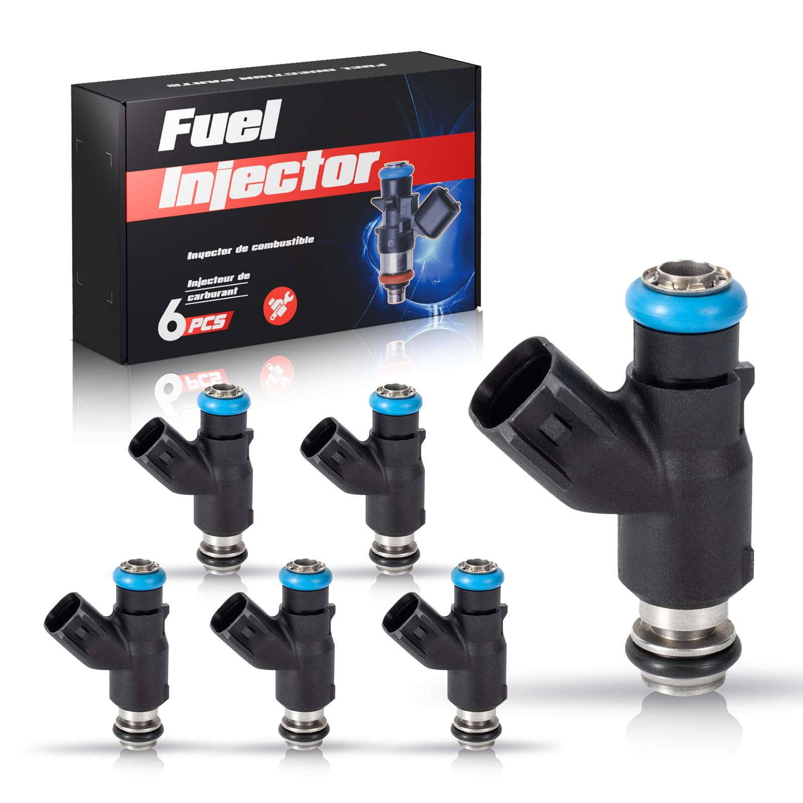 Amazon.com: ENA Fuel Injector for FJ837 353103C000 Set of 6 Compatible ...