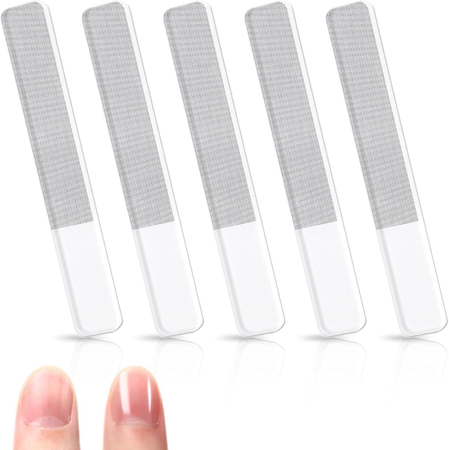 Amazon.com : Glass Nail Shiner - 5PC Upgrade Glass Nail File for ...