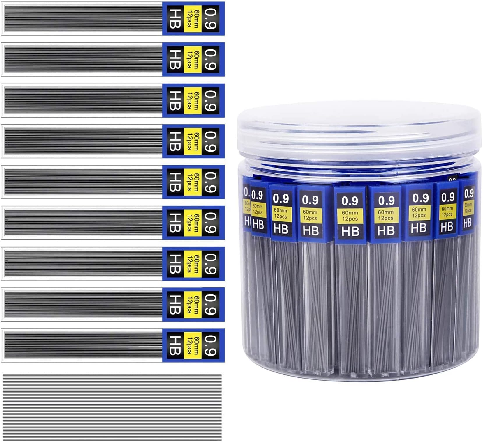 Amazon.com : Morepack 720 Pieces 0.9 mm Lead Refills for Mechanical Pencils,0.9 mm Pencil Lead ...