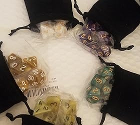 Amazon.com: SmartDealsPro 5 x 7-Die Pearl Dice Sets, Polyhedral Dice ...
