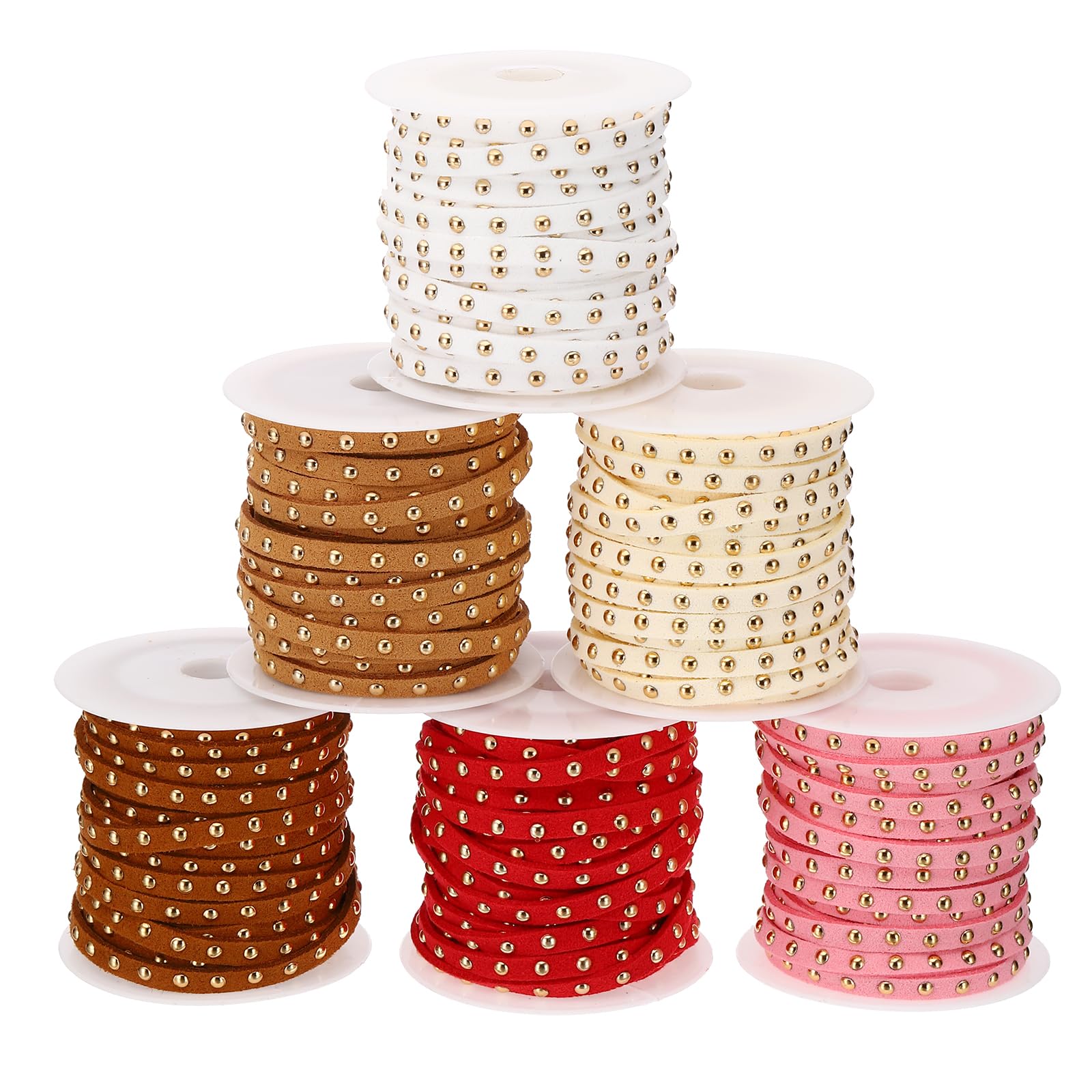 Amazon.com: PATIKIL 32.8 Yards Studded Faux Suede Cord Rope for Jewelry ...
