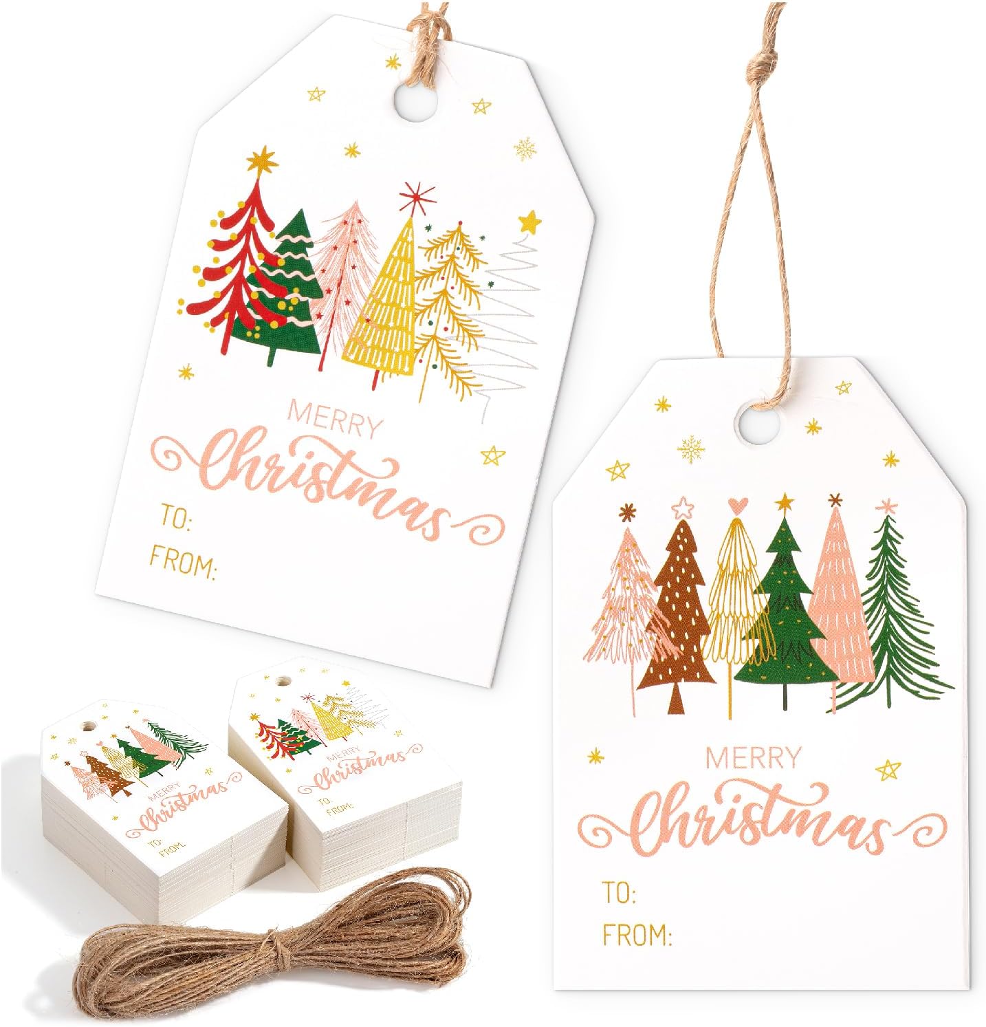 Amazon.com: Mr. Pen- Christmas Gift Tags, 100 pcs with Hemp Rope, 2 ...