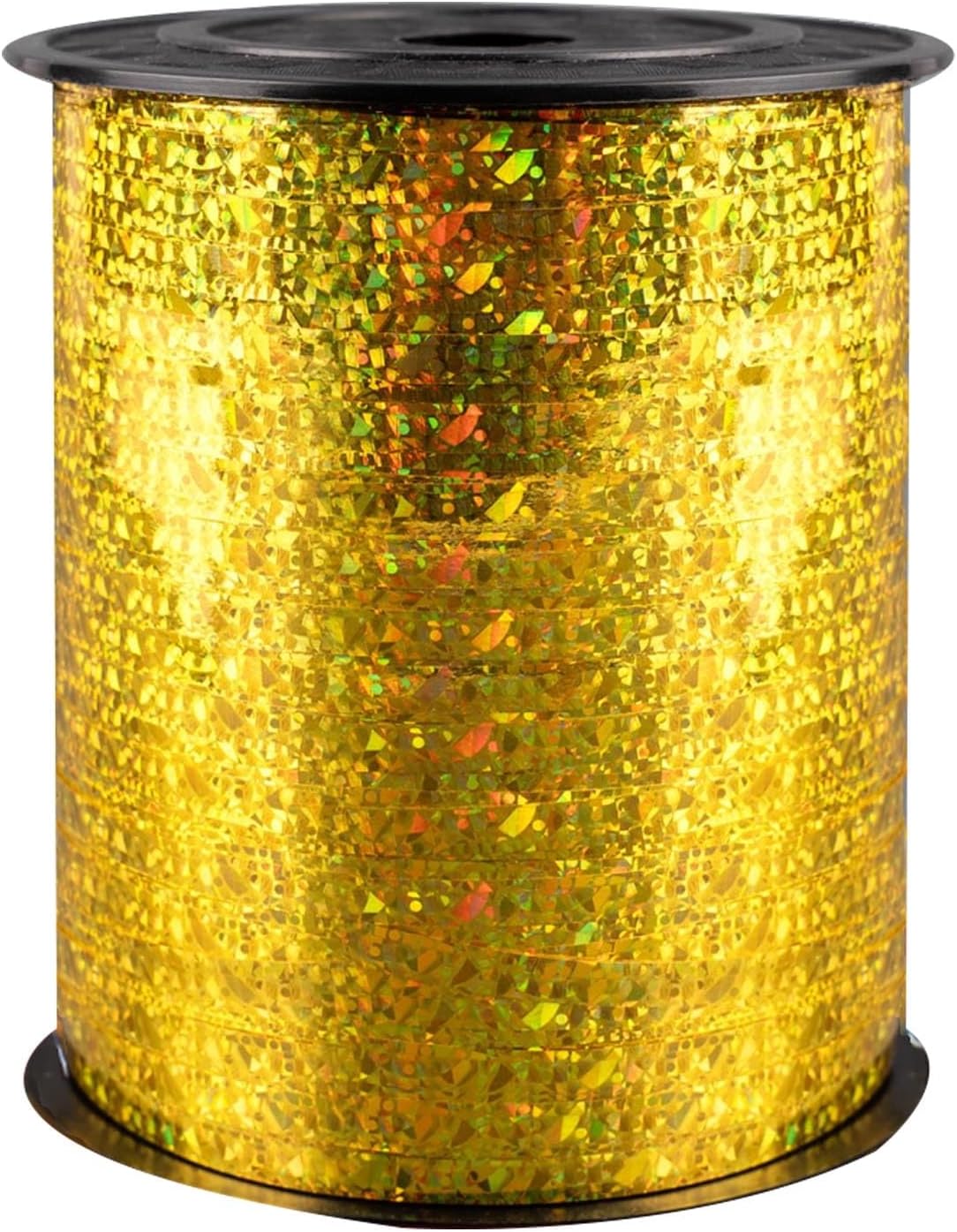 Amazon.com: XIKSXITN 500 Yards Gold Glitter Curling Ribbon-Balloon ...