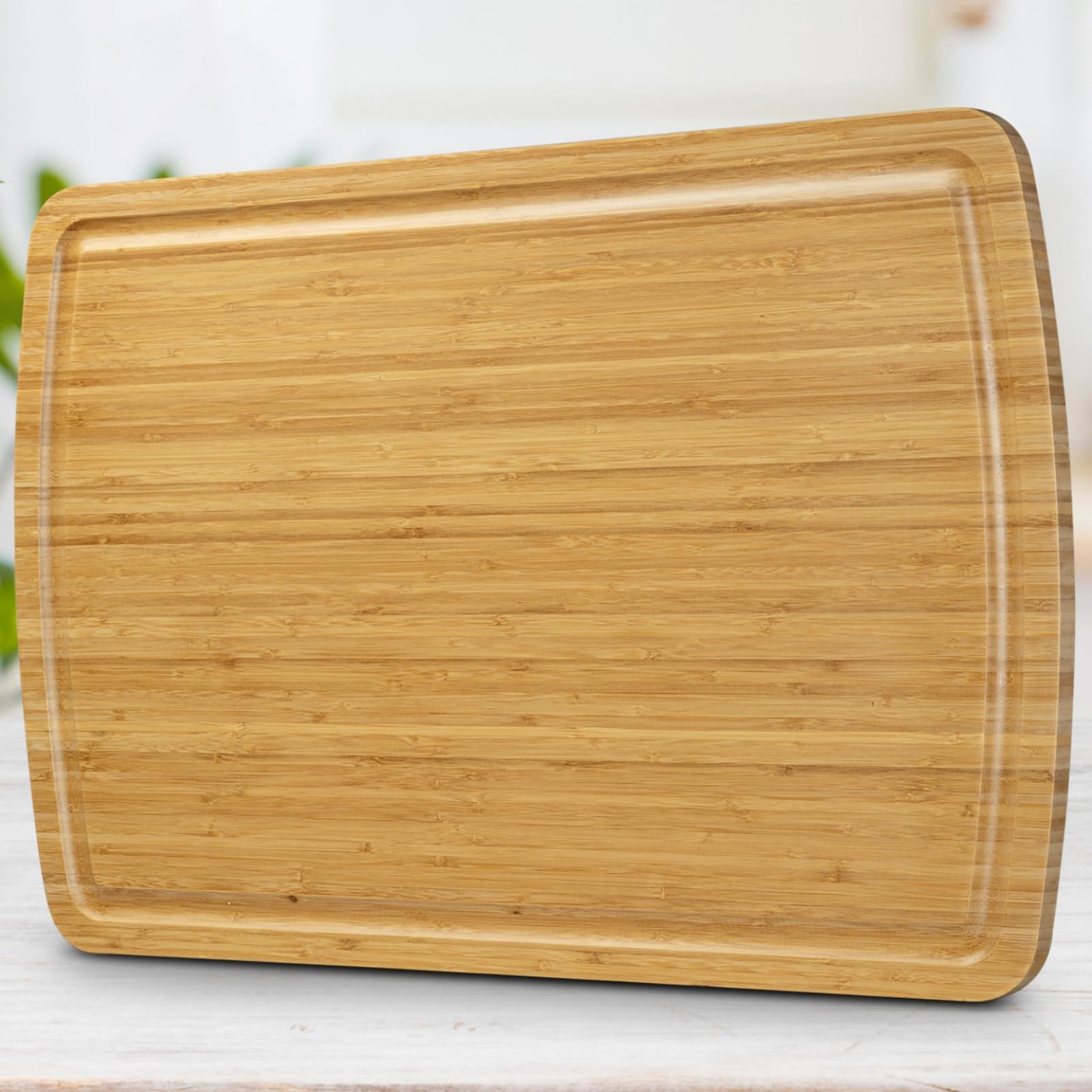 Amazon.com: GlowSol Bamboo Meat Cutting Board, XXXL 30 x 20 Inch with ...