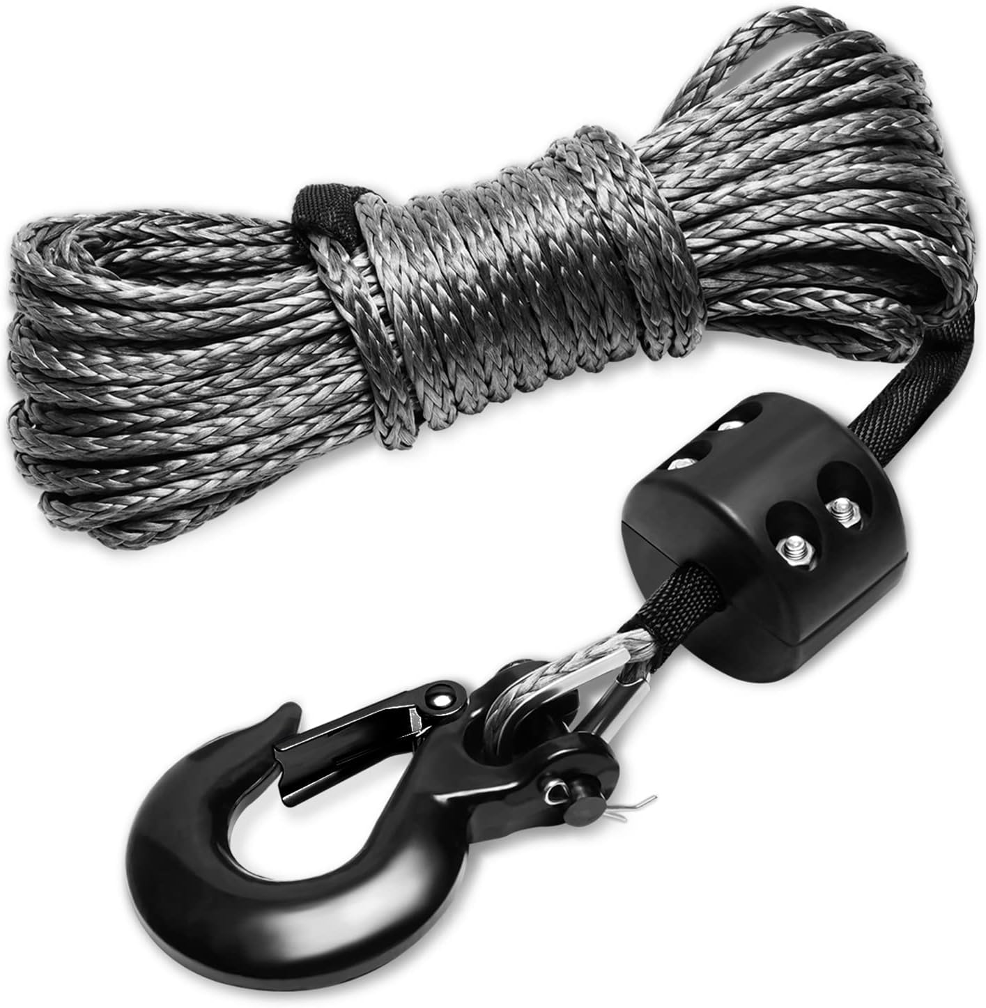 Amazon.com: Synthetic Winch Rope, 1/4 Inch x 50 Feet Winch Rope, 9 ...