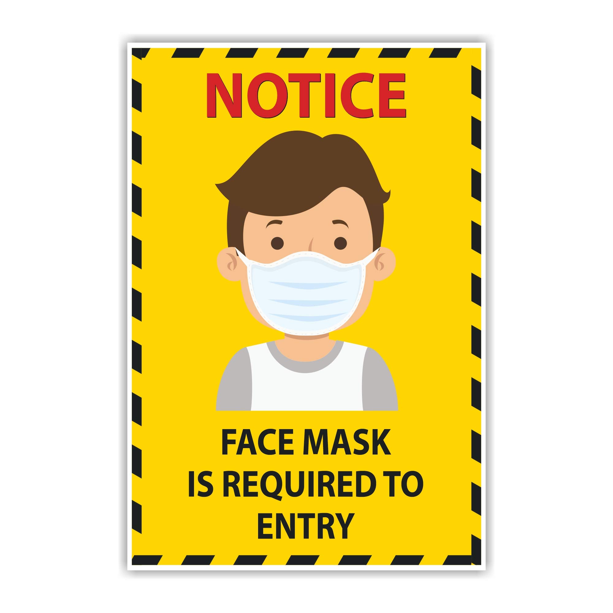 Anne Print Solutions® Coronavirus Face Mask is Required to Entry ...