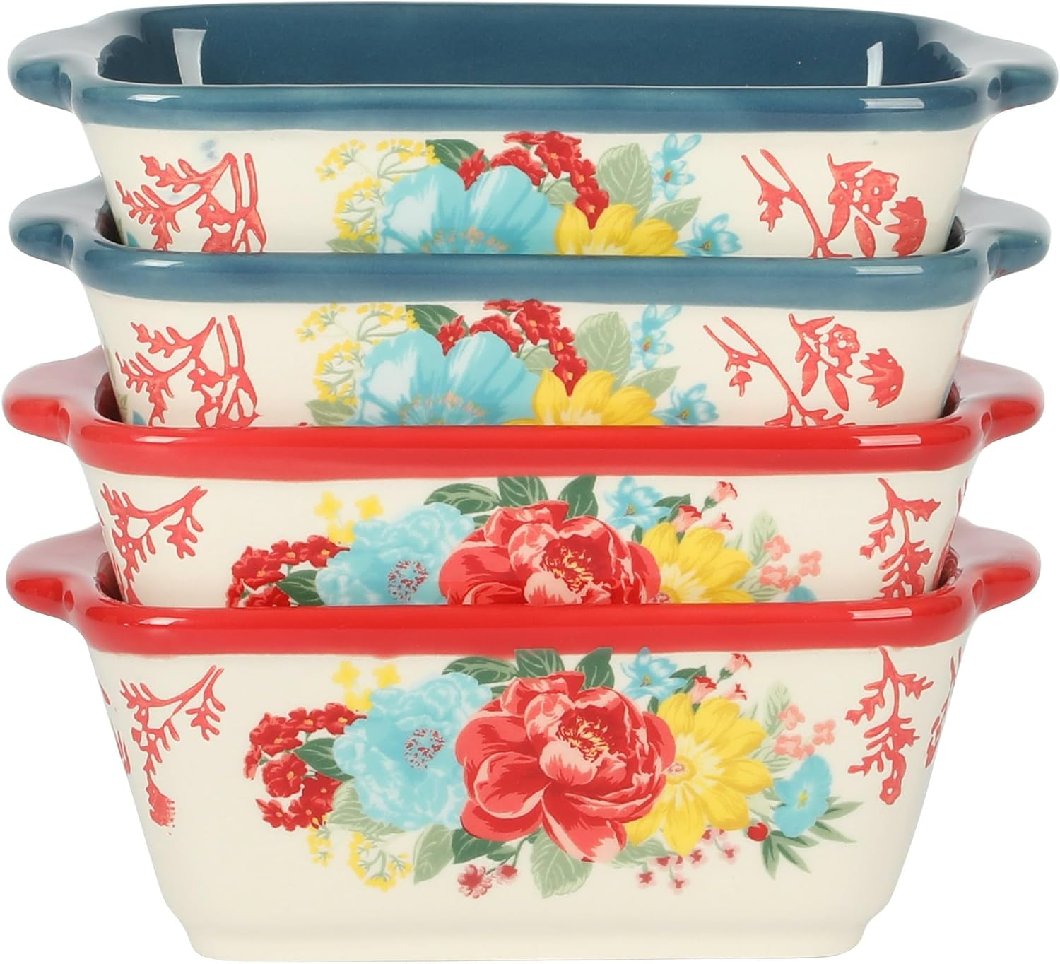 Amazon.com: SionS 14.6-Ounce Mini Loaf Set, Ceramic Loaf Pan for Baking ...