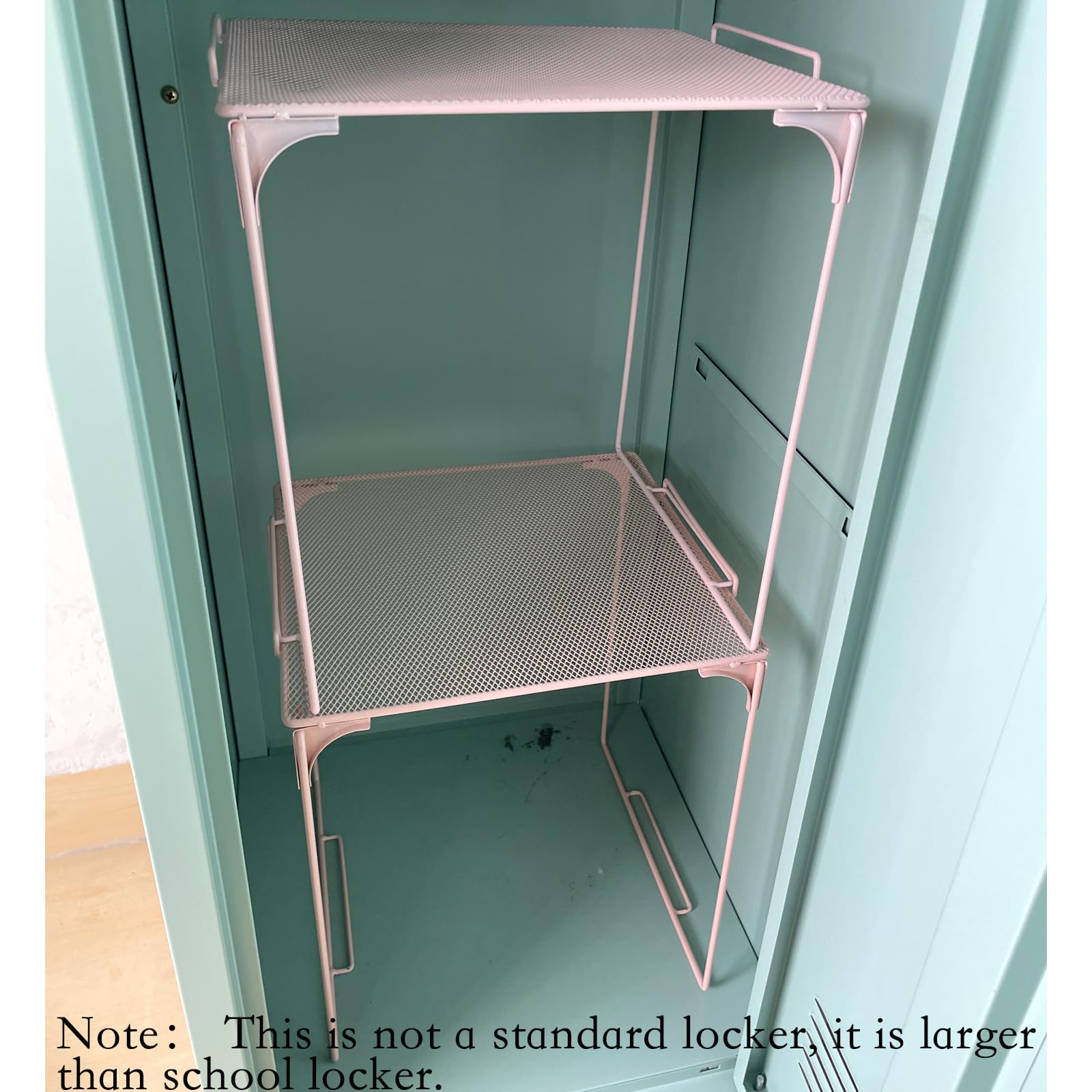 Snapklik.com : Shelf Pack, 2, Metal, Contemporary, Pink, Stackable ...