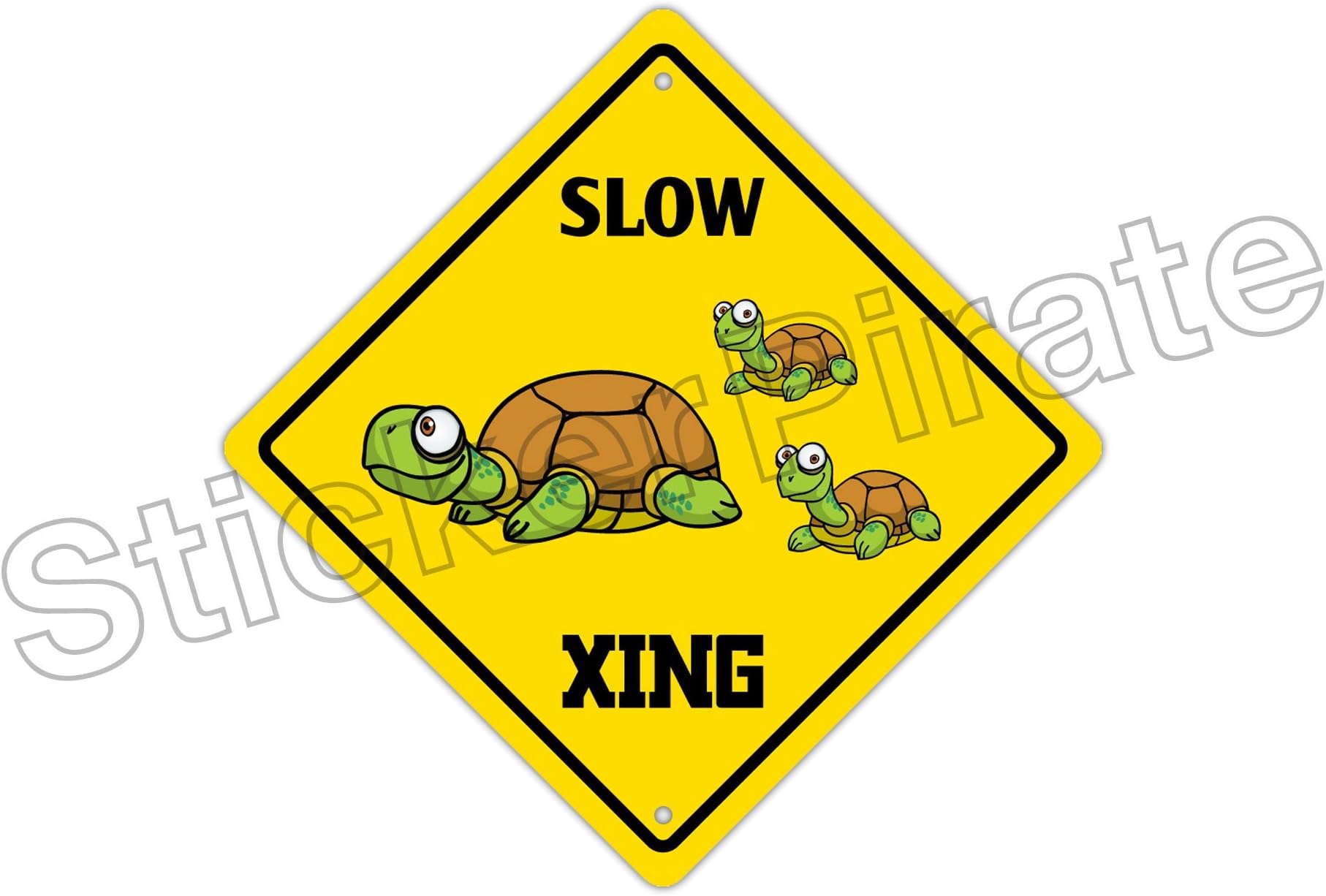 Amazon.com: Rogue River Tactical Funny Metal Warning Turtle Crossing ...