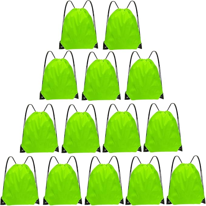 Amazon.com | Grneric Drawstring Bags Bulk 14 Pcs Drawstring Backpack ...