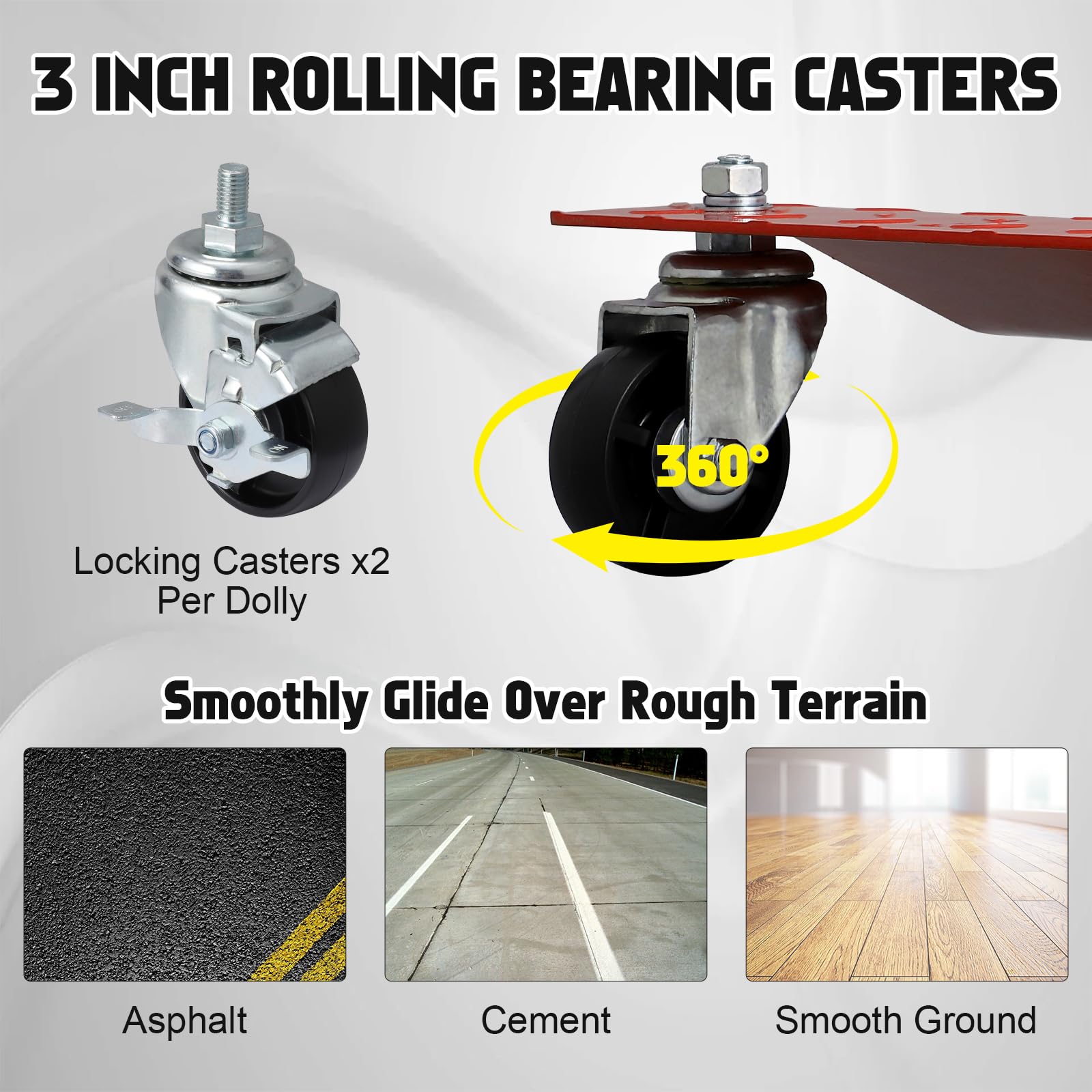 Snapklik.com : Orange Wheel Dollies Set Of 2,Car Moving Dolly Heavy ...