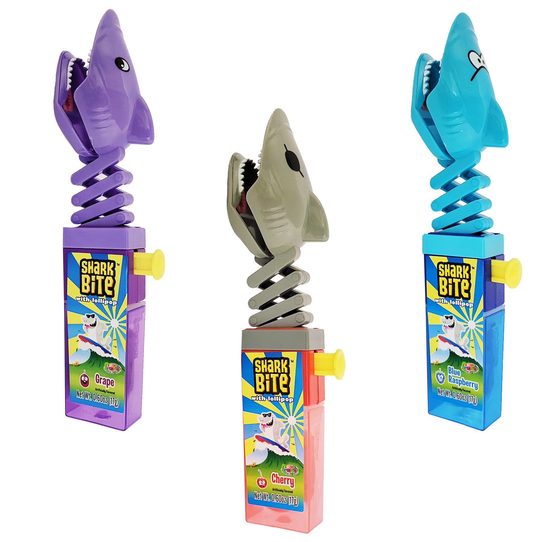 Amazon.com : Chomp Sour Candy Lollipops, Three Flavors Green Apple ...