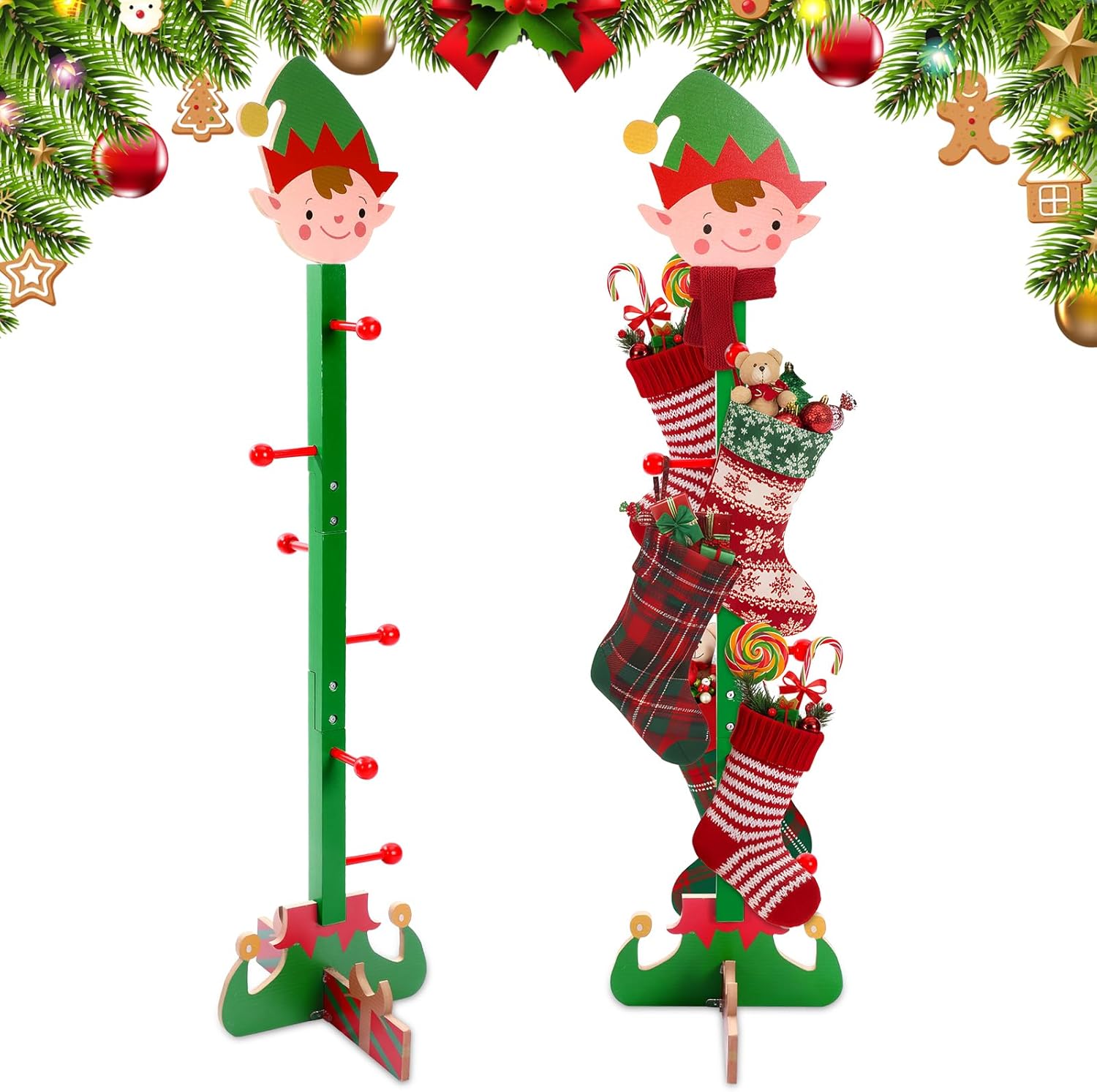Amazon.com: Novabright Christmas Stocking Holder Stand Xmas ...