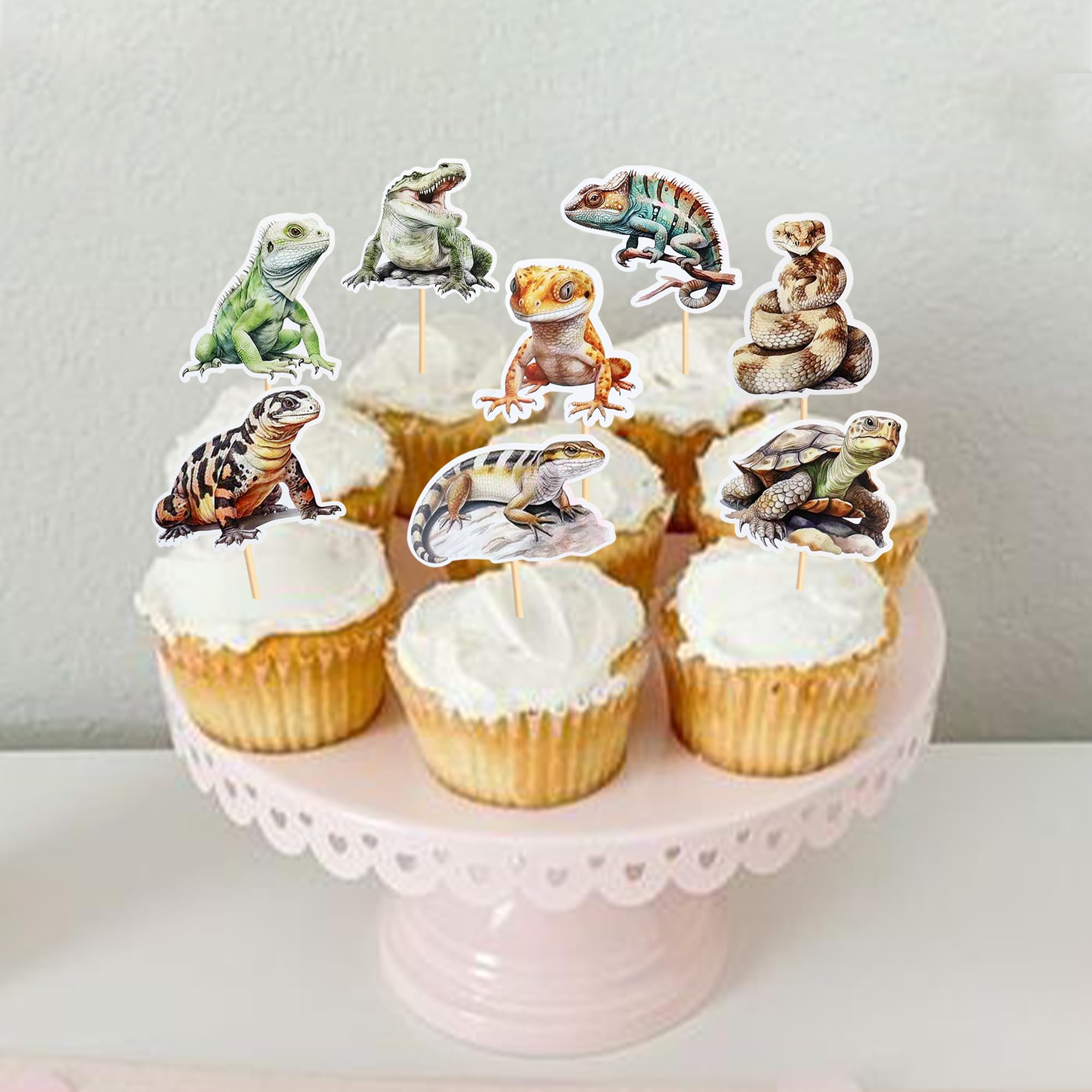 Alligator Baby Shower Cupcakes
