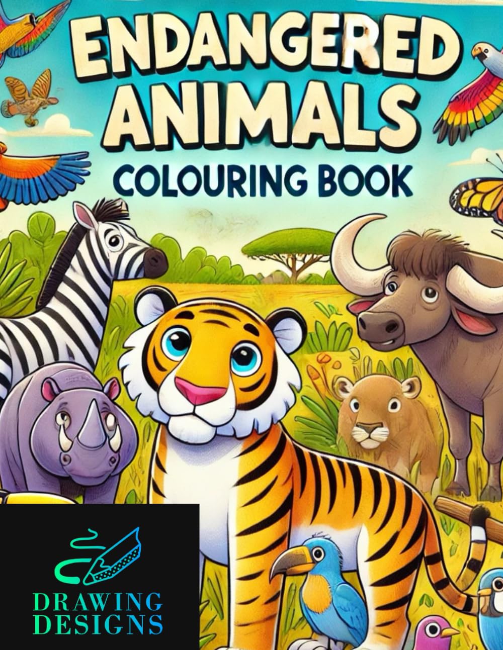 Endangered Animals Colouring Book : Simler, Mr Anthony: Amazon.com.au ...