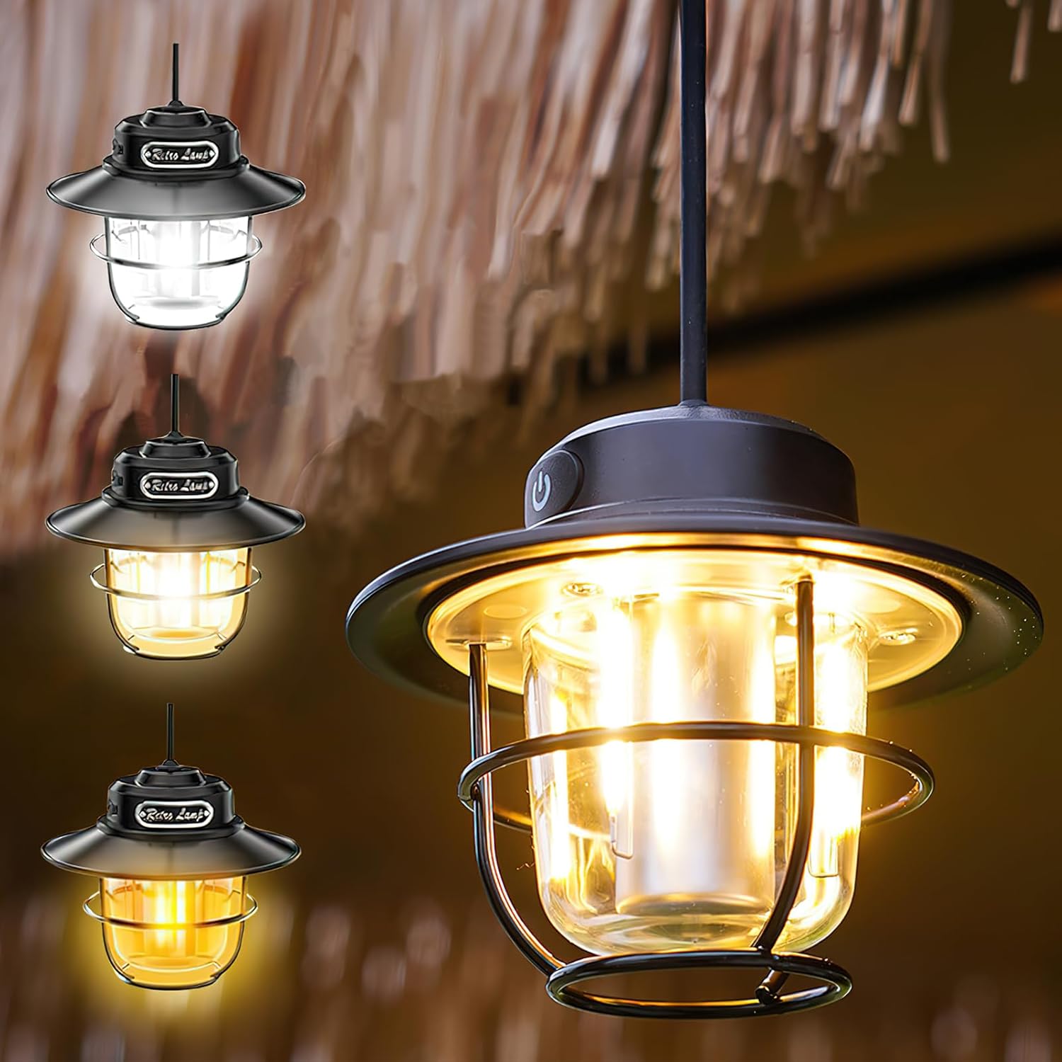 Amazon.com: FZH Led Camping Lantern Rechargeable Ultra Bright Camping ...