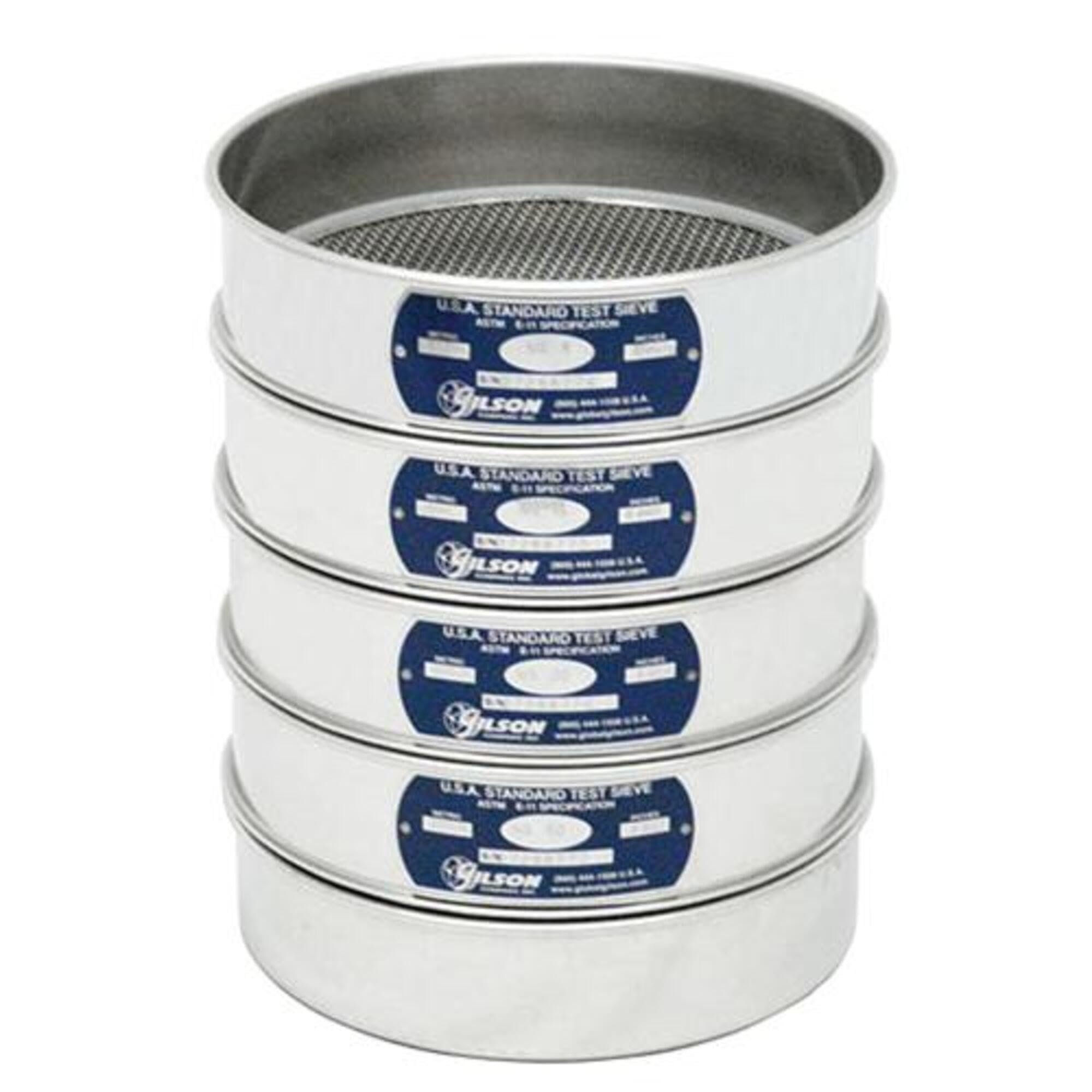 8" Sieve, All Stainless, Full Height, No. 30: Science Lab Sieves ...