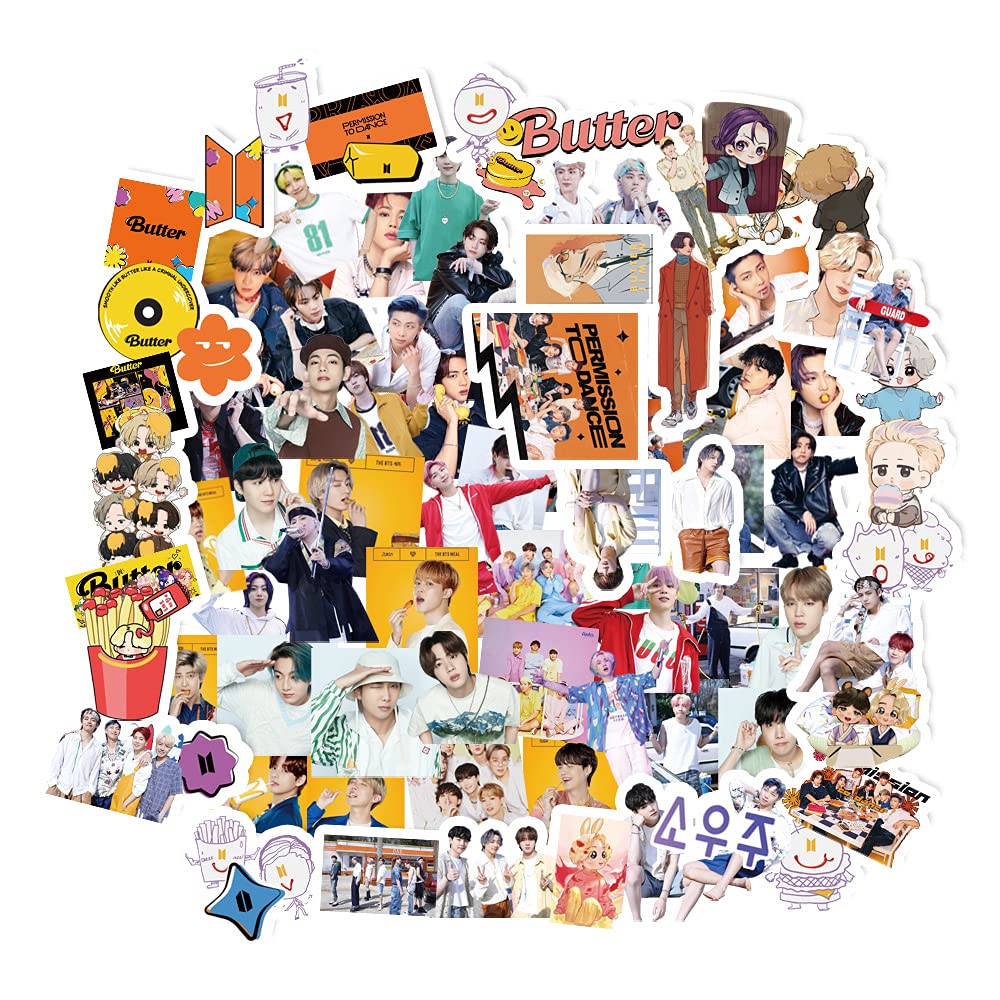 Kpop BTS Bangtan Boys Stickers Photocards Set Pack 90Pcs Vinyl ...