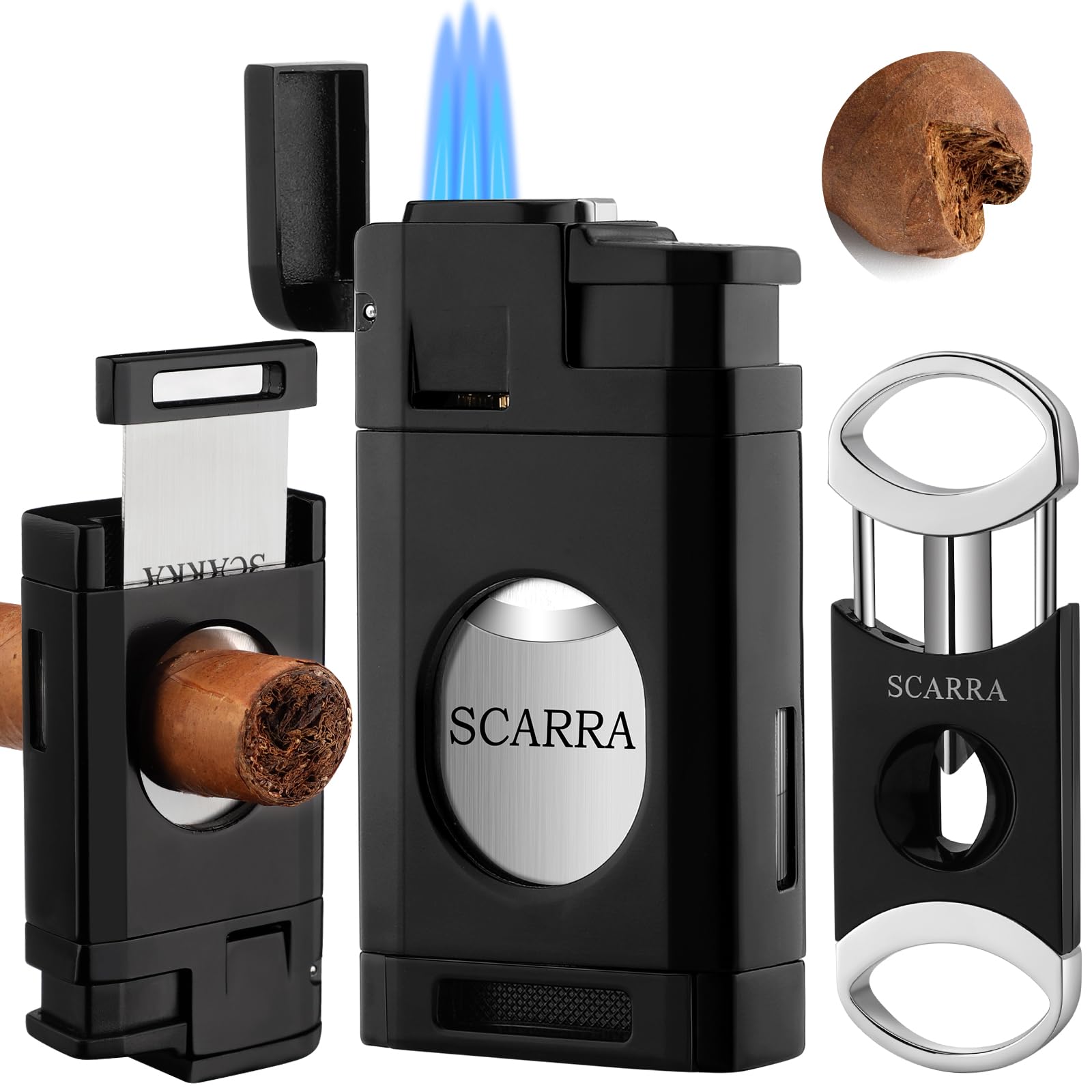 Amazon.com: SCARRA Cigar Lighter, Multi-Function Torch Lighter and ...
