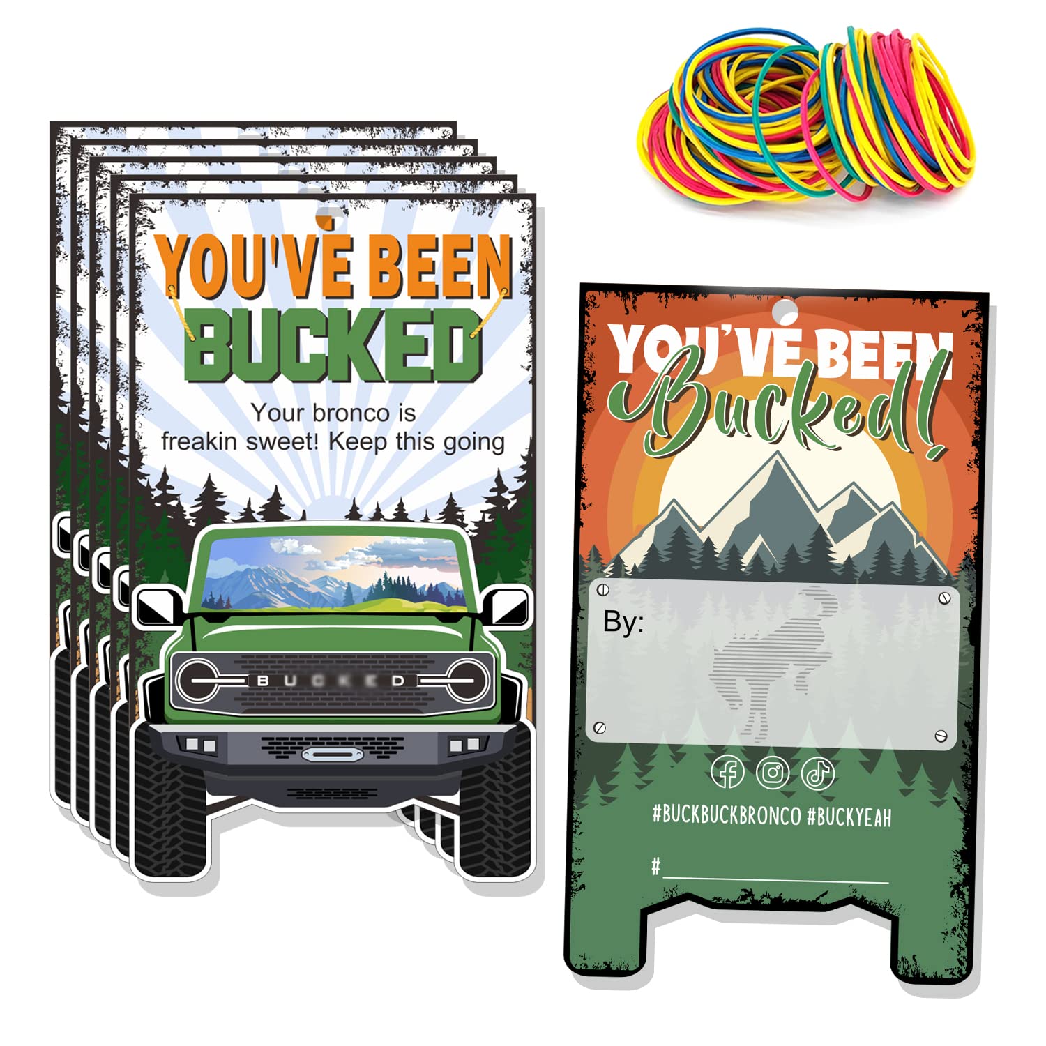 Amazon.com : You've Been Bucked Bronco Tags | Buck Buck Bronco | Buck ...
