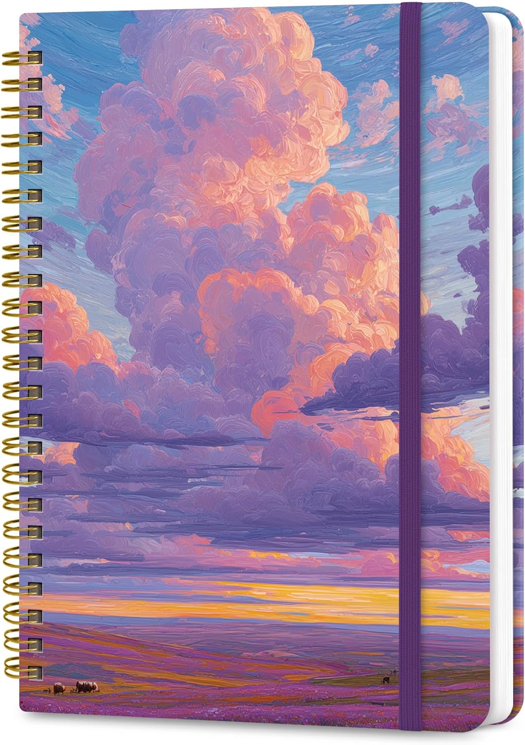 Amazon.com : ZOTIA Lined Spiral Journal Notebook for Women, A5 College ...