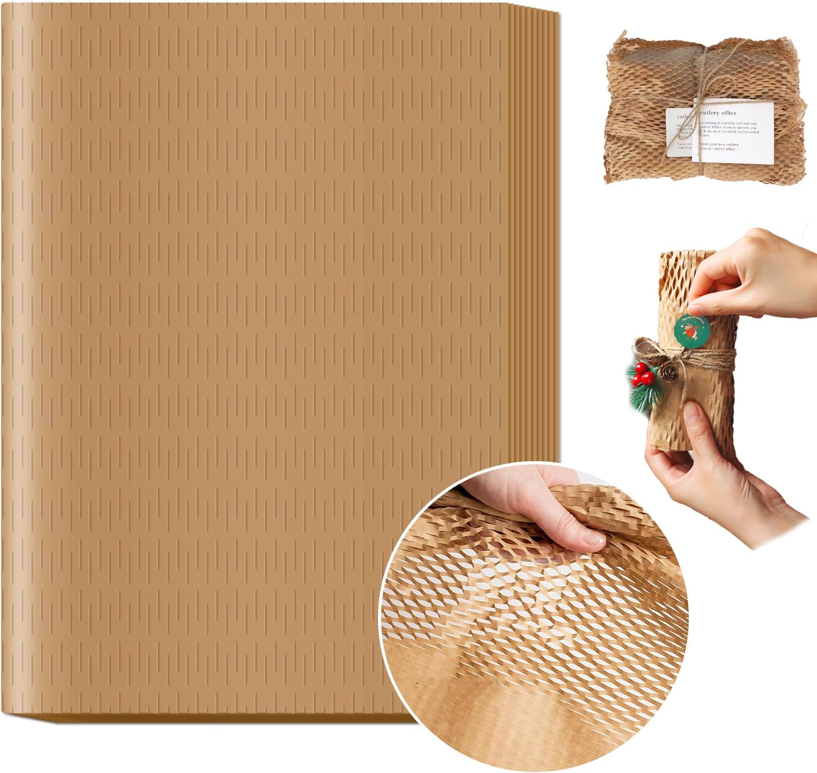 Olicky Honeycomb Packaging Paper Roll - 30M x 30cm Packing Paper ...