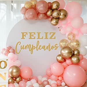 Amazon.com: Feliz Cumpleaños Party Decorations Decals Happy Birthday ...