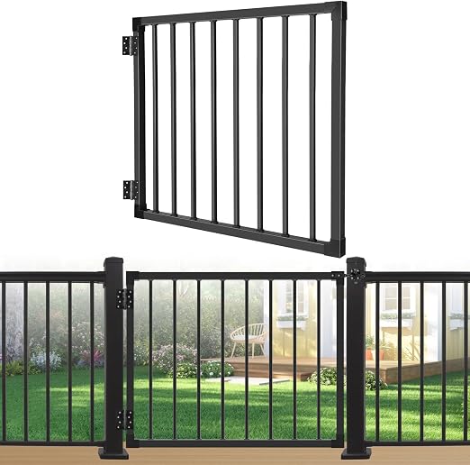 Amazon.com: SunCrafts Deck Fence Gate Outdoor, 32″ Gate for 36″ Deck ...