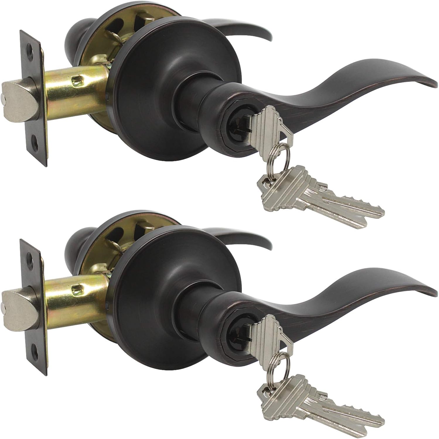 Gobrico Entrance Door Lockset with Same Key, Keyed Alike Entry Door ...