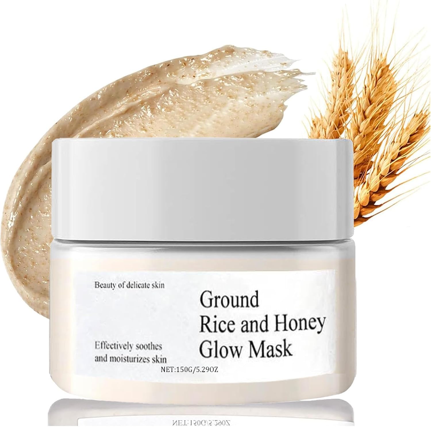 Ground Rice and Honey Glow Mask, Rice Mud Mask, Glass Skin Mask for ...