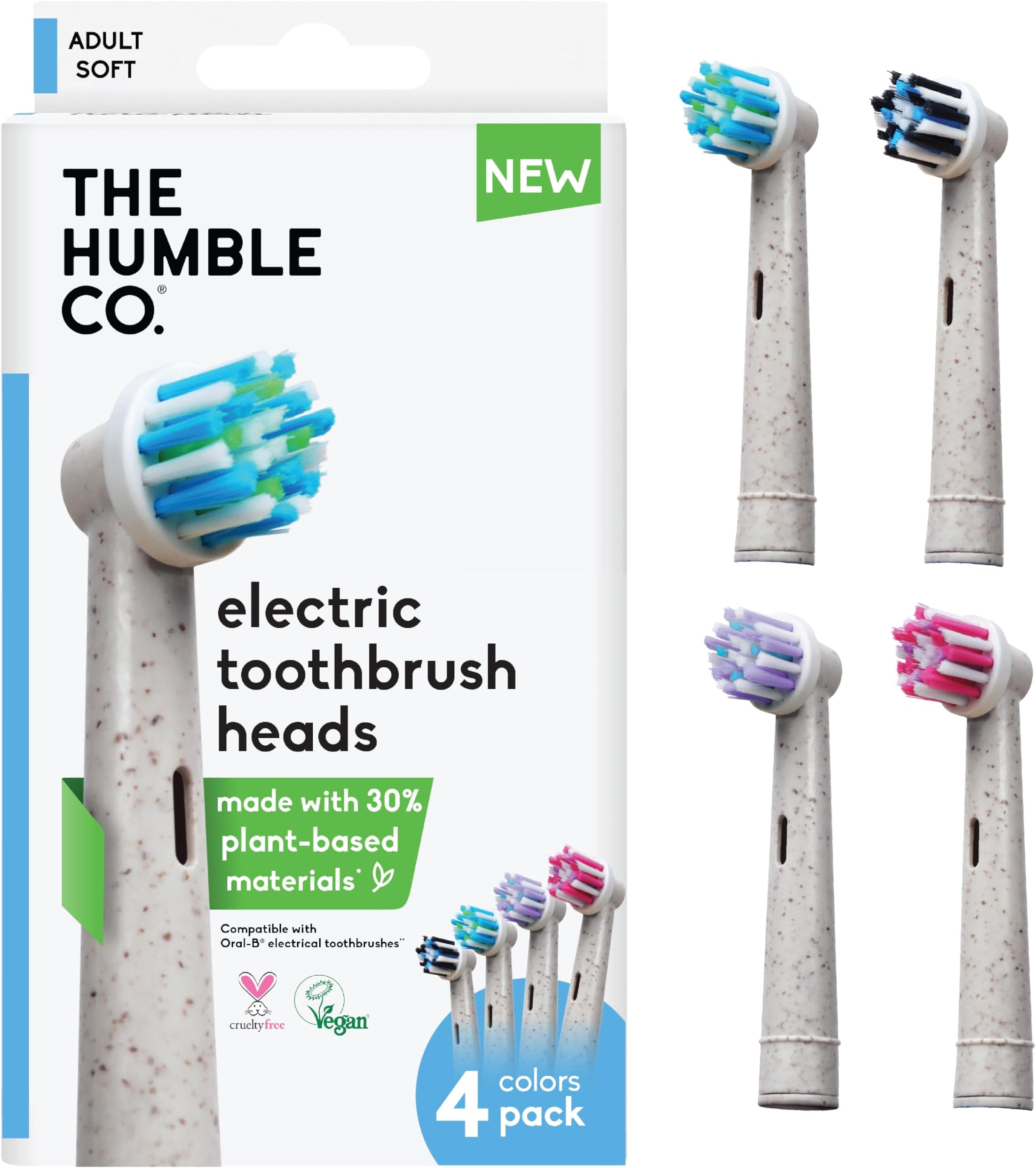 Amazon.com: Recyclable Brush Heads, Oral-B Compatible Toothbrush Heads ...