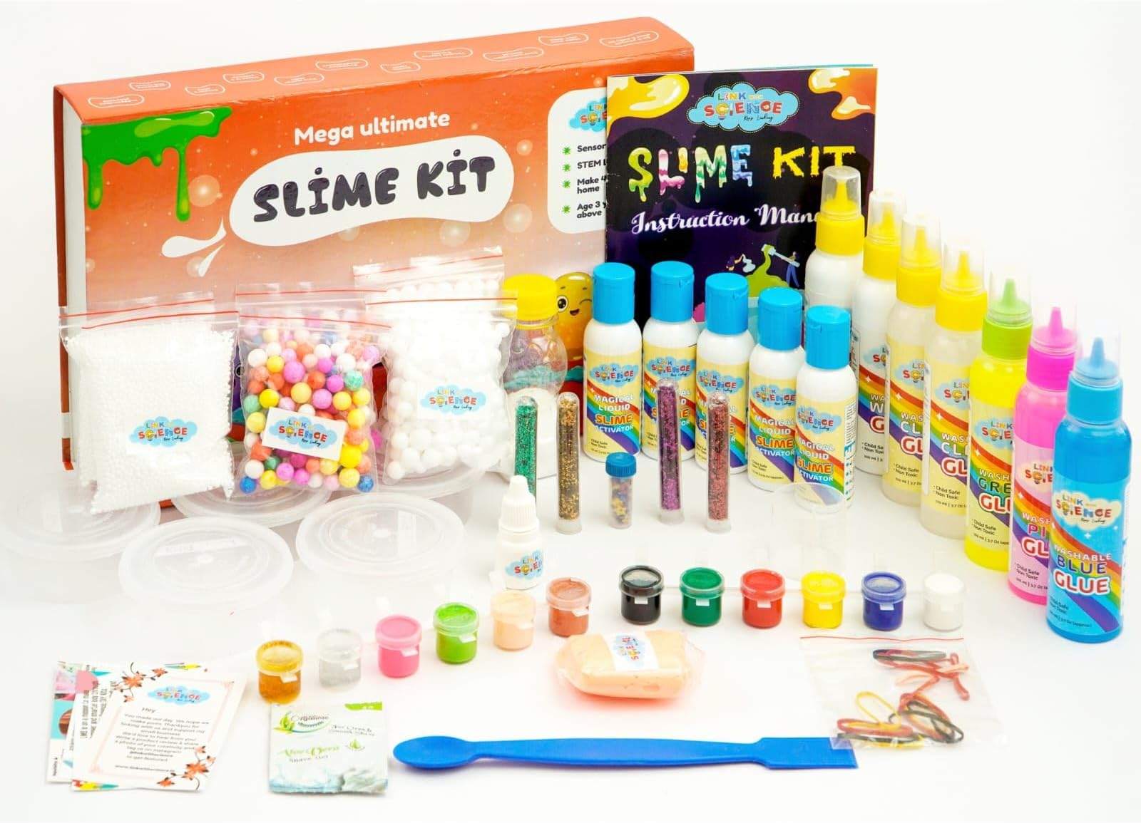 StepsToDo Ultimate Slime Lab. All in One. Jumbo Kit with Around 3 Kg of ...