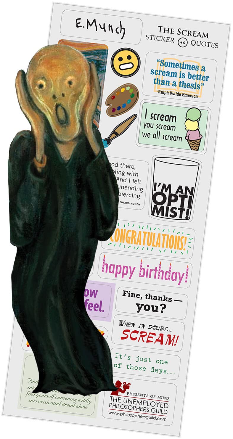 Edvard Munch's The Scream Quotable Notable - Die Cut Silhouette ...