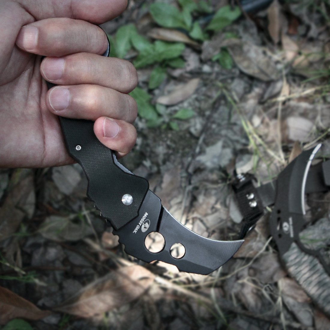 Mossy Oak Karambit Knife Set 2-Piece, Folding Tactical and Fixed Blade ...