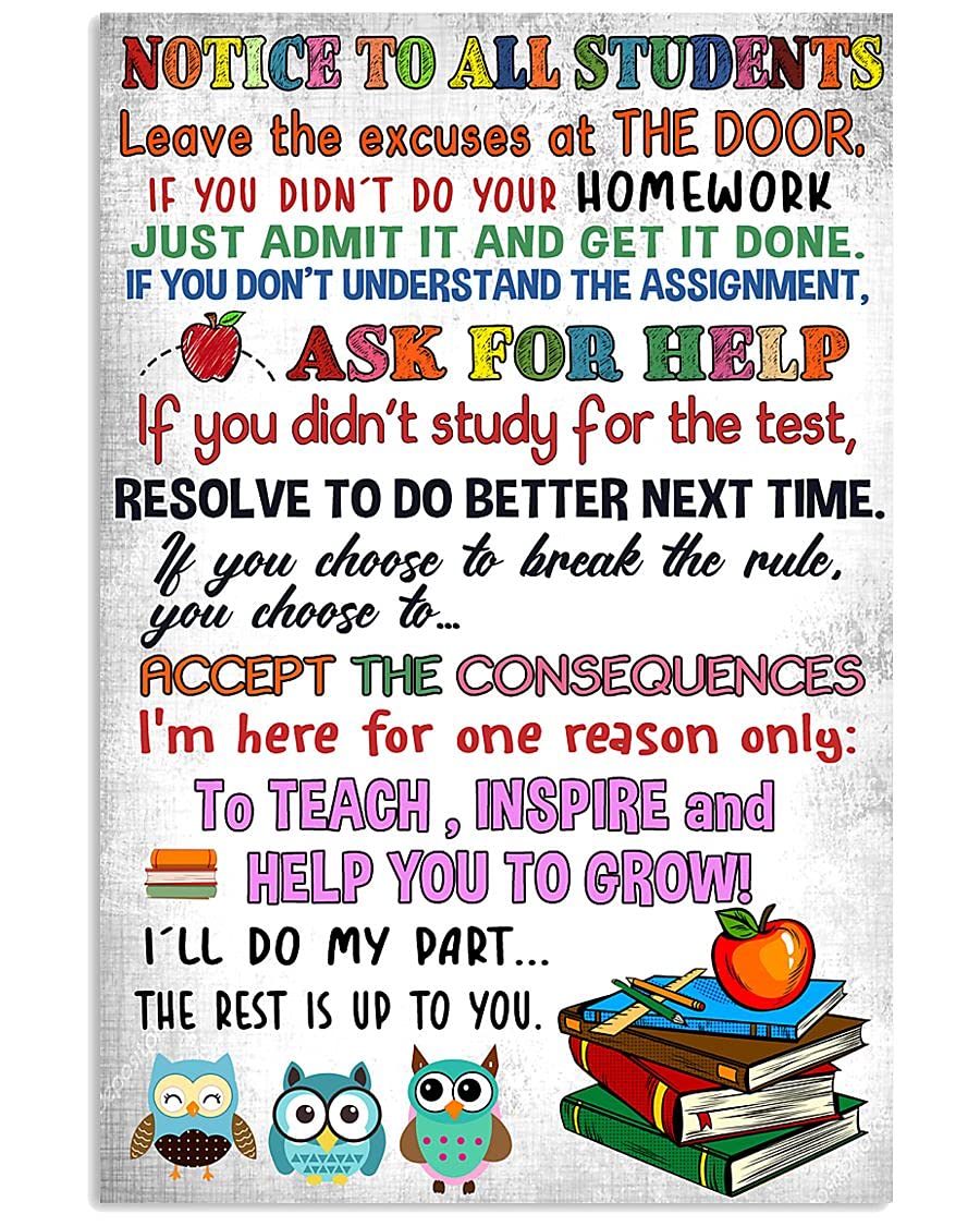 Classroom Consequences Poster