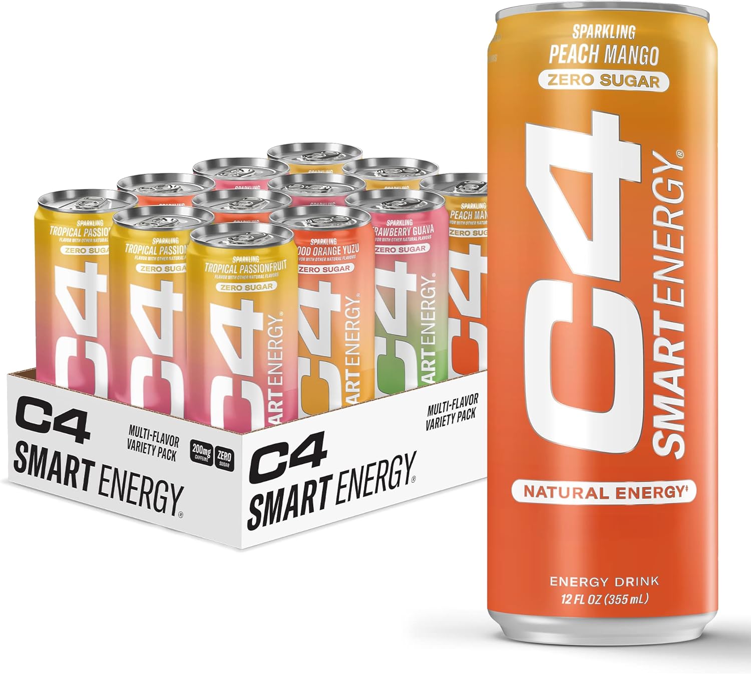 Amazon.com: C4 Smart Energy Drinks Variety Pack, Sugar Free Performance ...