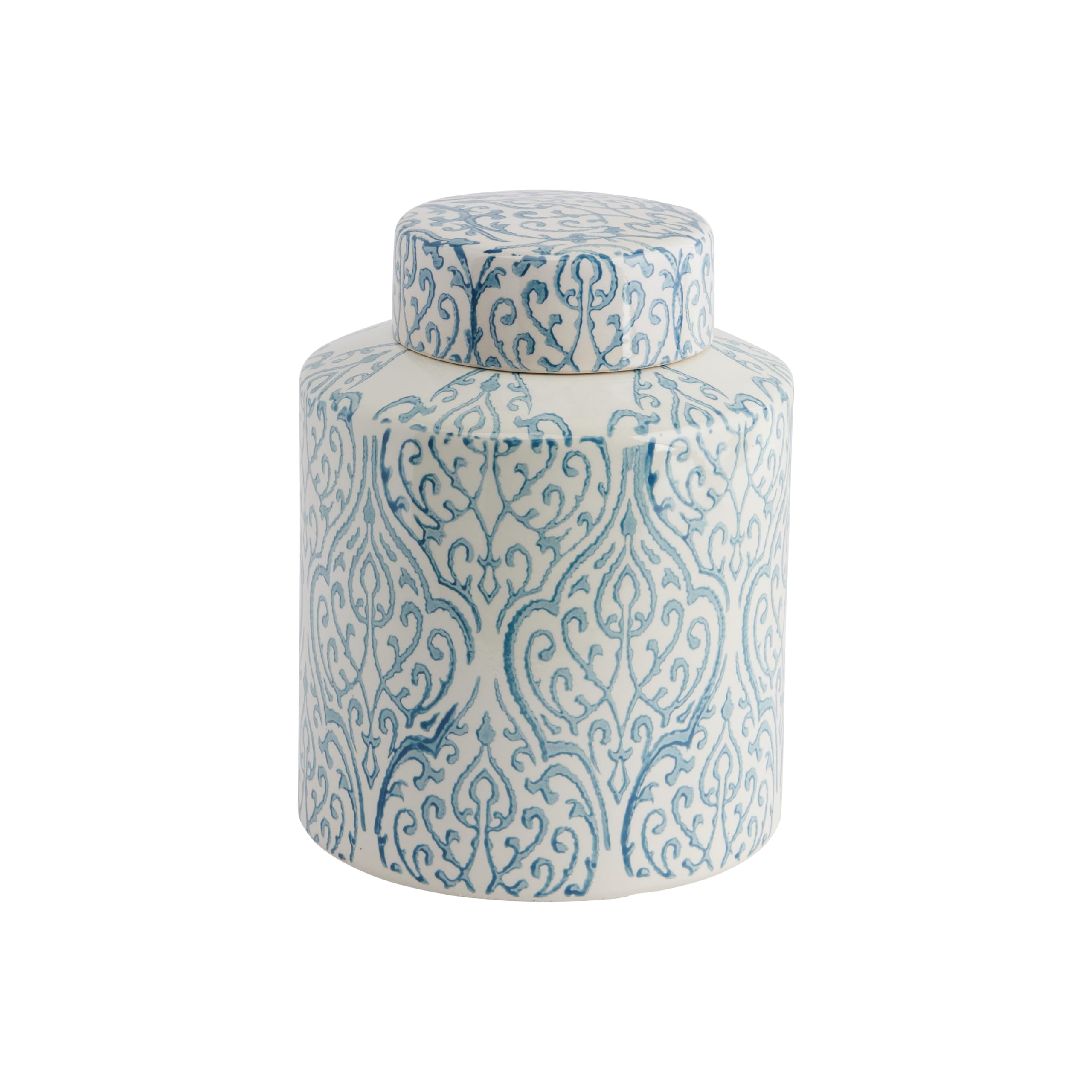 Amazon.com: Blue & White Decorative Ceramic Ginger Jar with Lid : Home ...
