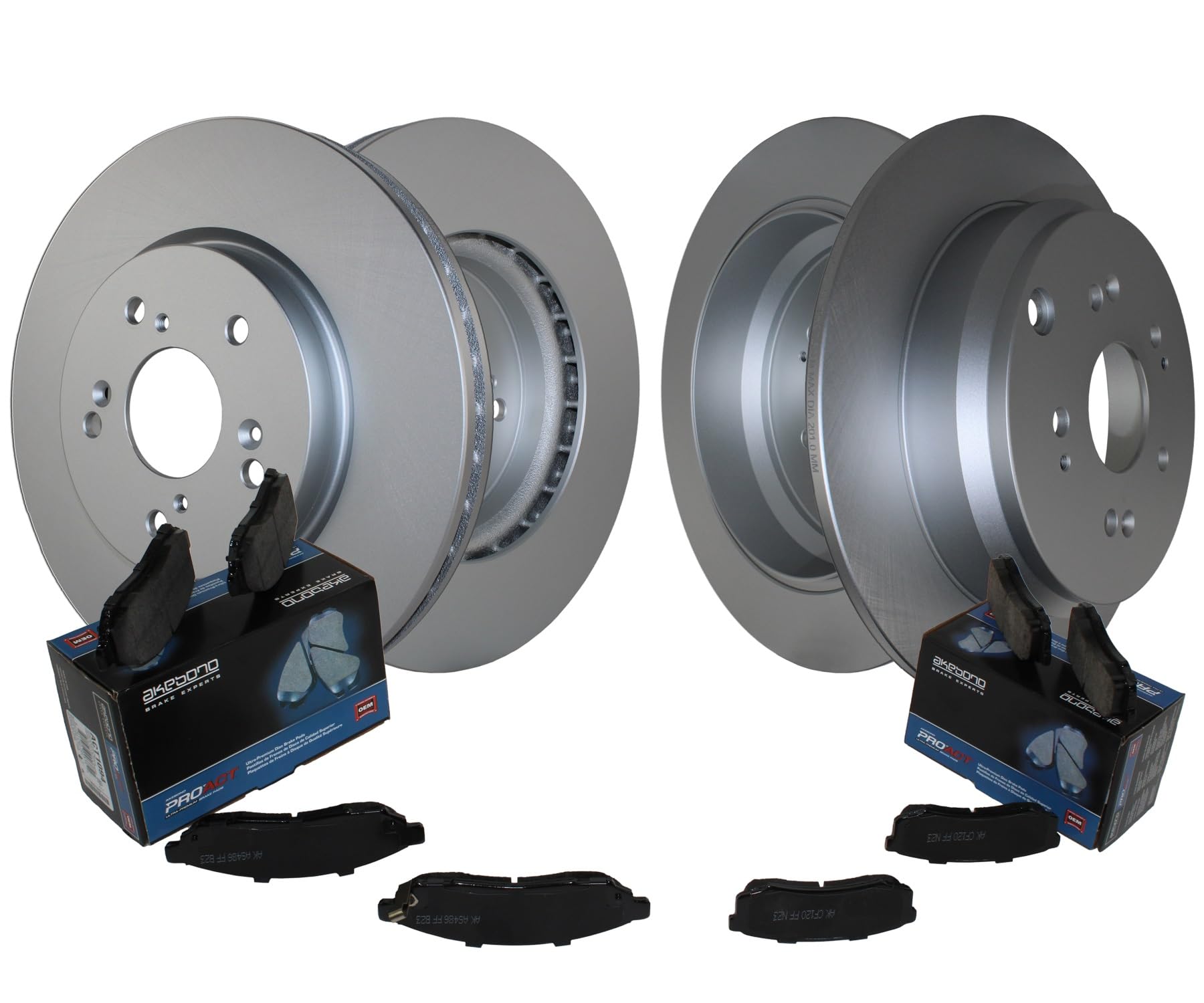 Amazon.com: Bison Performance Coated Front Vented 296mm Rear Solid ...