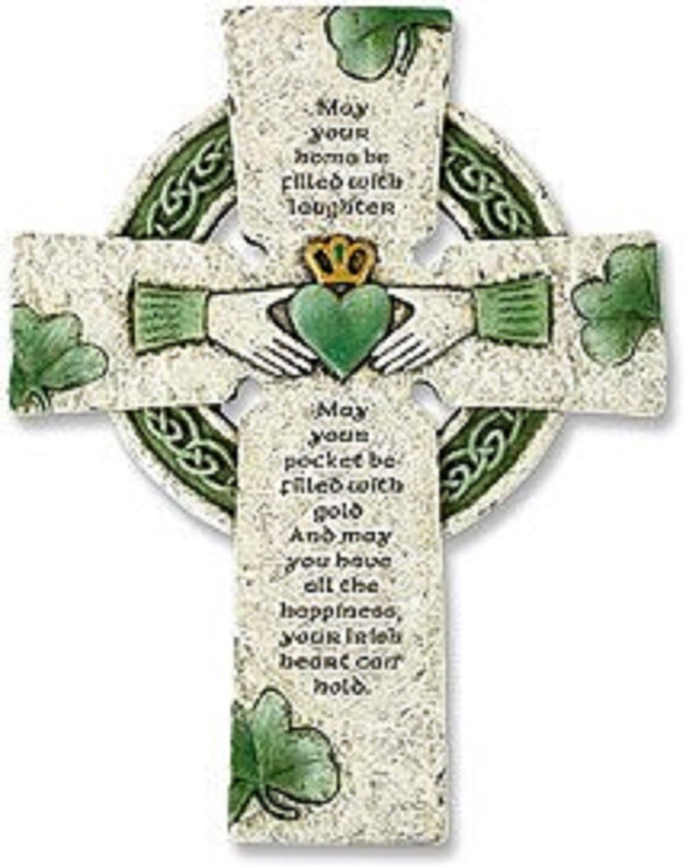 Amazon.com : Celtic Claddagh Irish Ring Wall Plaque Home Decoration ...
