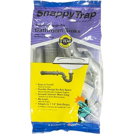 Amazon.com: Bathroom Sink Drain Kit, Sink Drain Pipe, with Flexible ...
