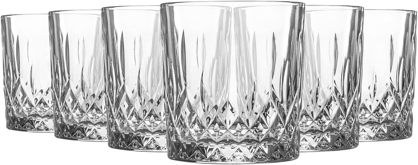 LAV 12x Clear 345ml Bodega Whisky Glasses - Glass Water Wine Whiskey ...