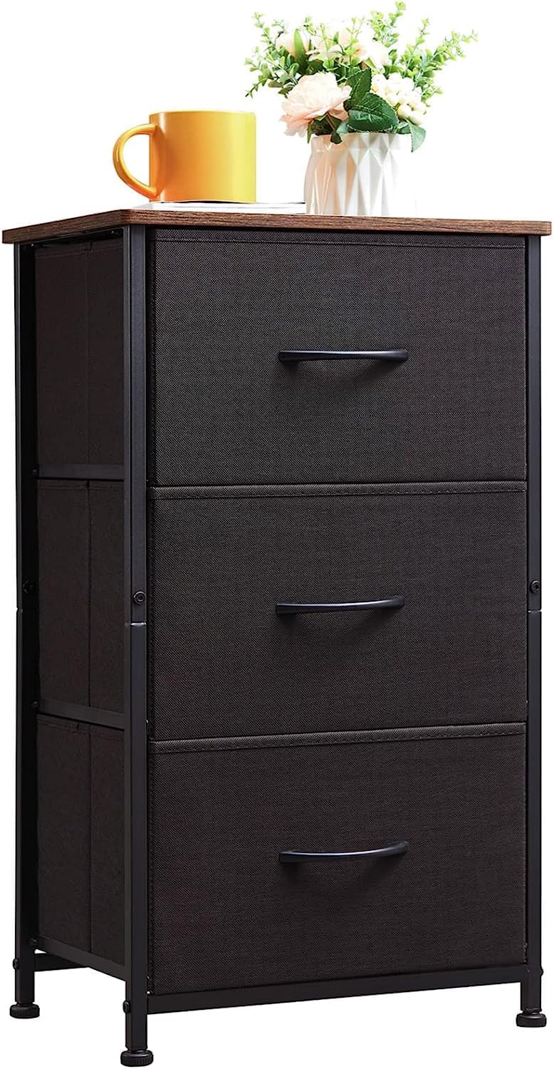 Amazon.com: Somdot Small Dresser for Bedroom with 3 Drawers, Storage ...