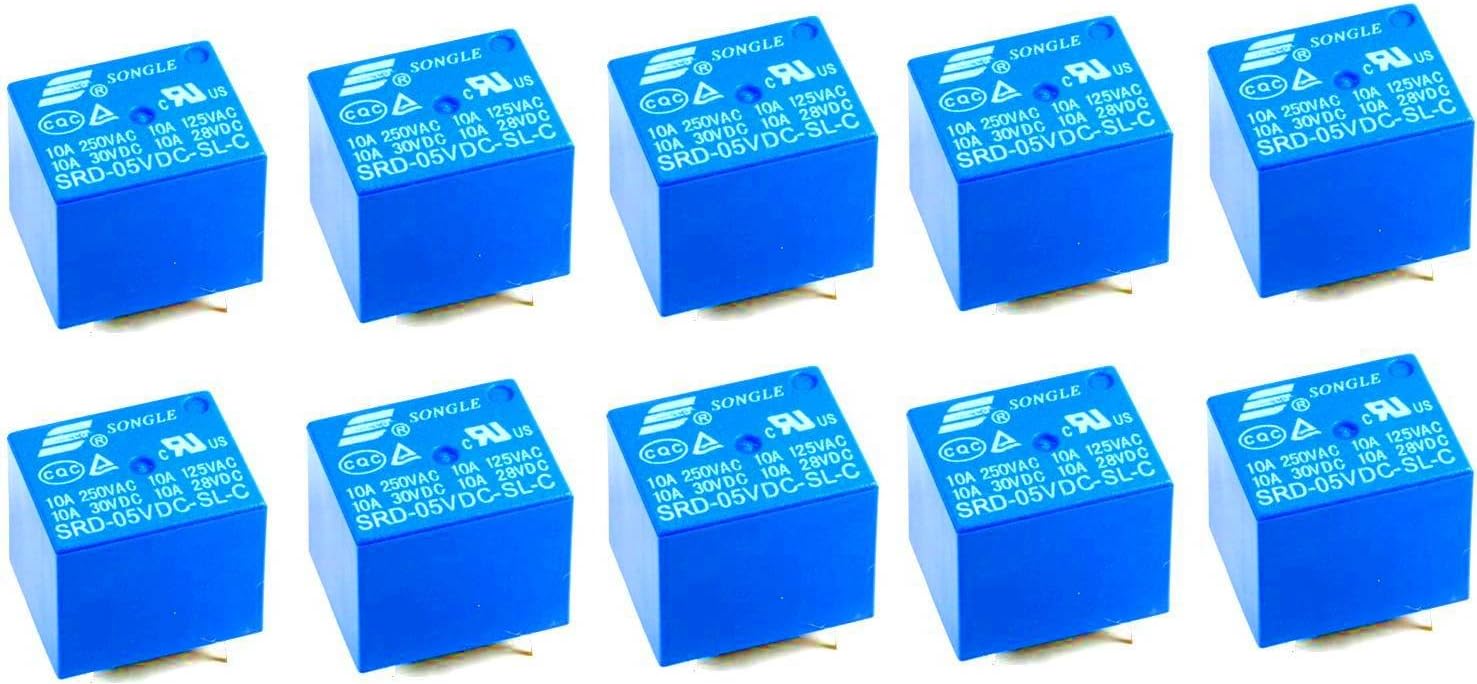 INSIGNIA LABS -5V Relay SPDT Sugar Cube Relay DIP-5 PCB Type 10PC ...