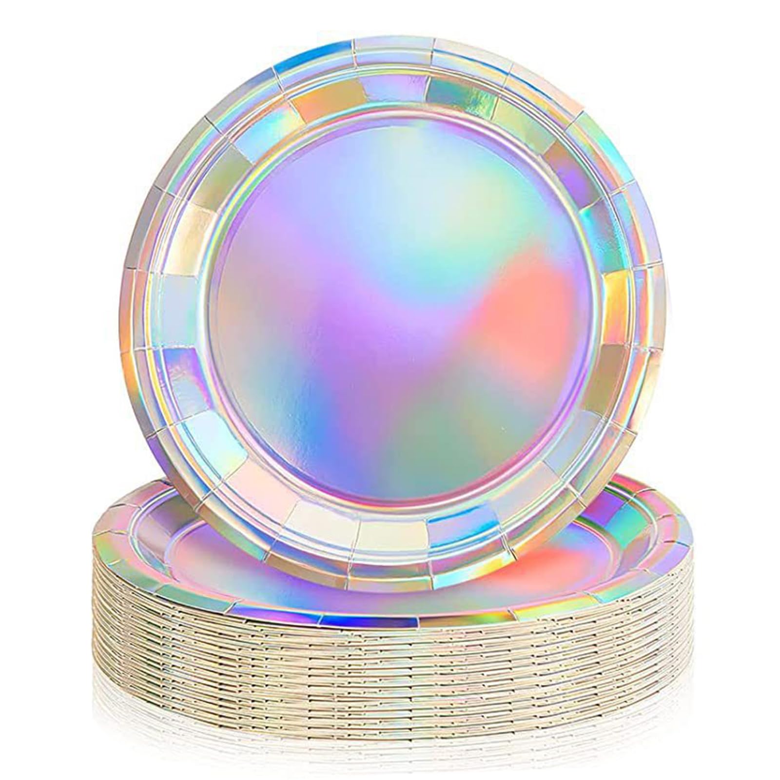 Amazon.com: IETOSY 20Pcs Silver Birthday Party Table Decorations Plates ...